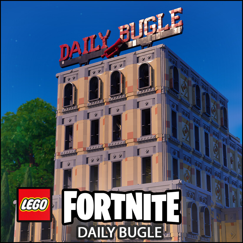 ArtStation - Lego Fortnite - Daily Bugle BuildSet