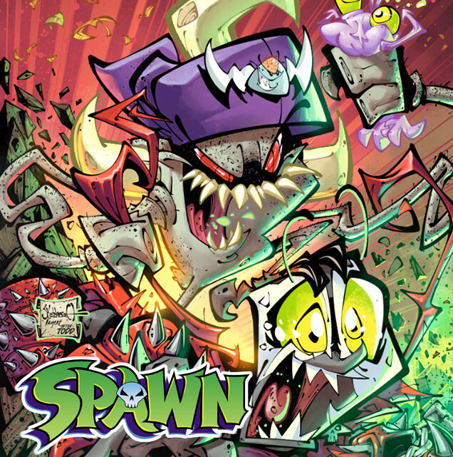 ArtStation - Spawn Kills Every Spawn Issue 04 Cover Art