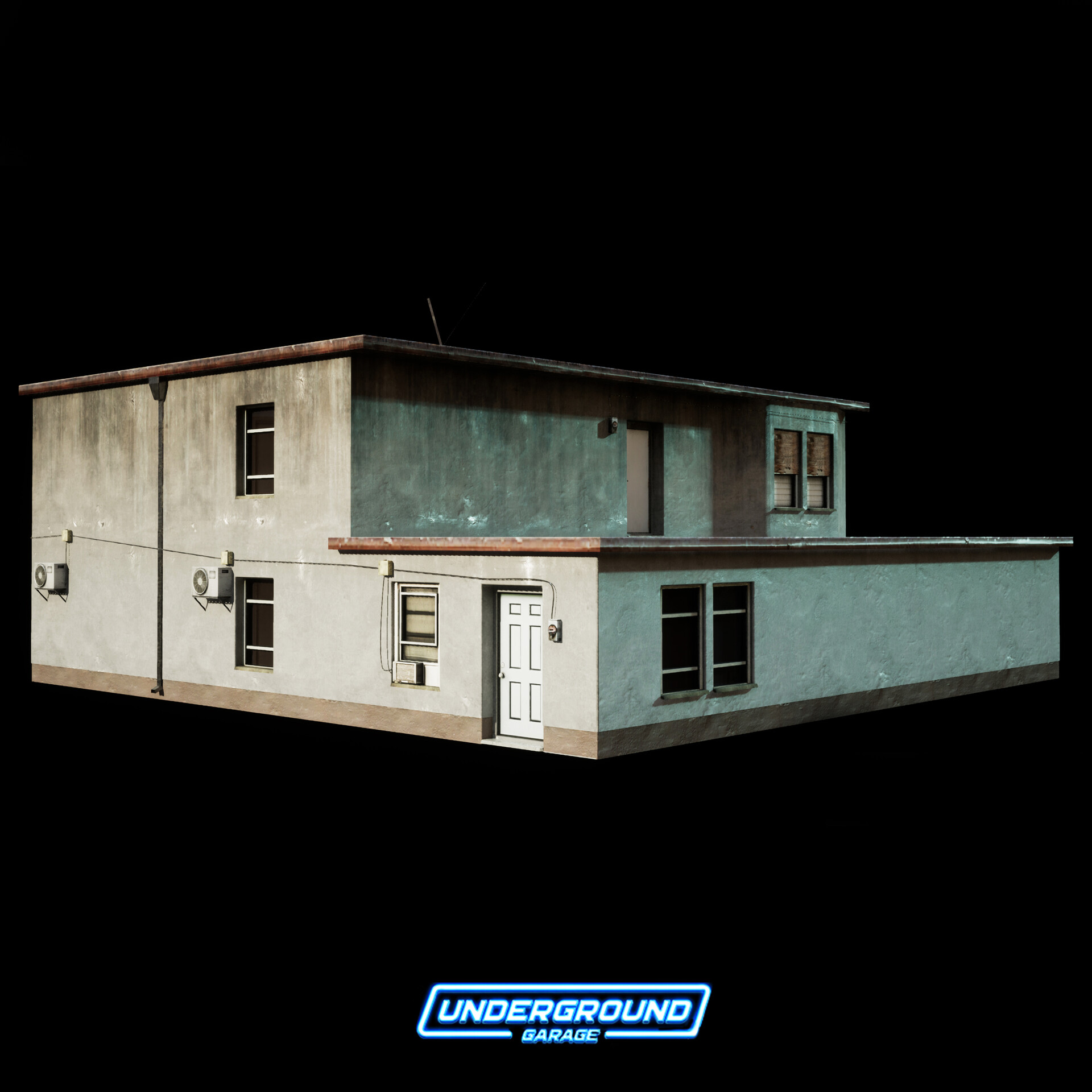 ArtStation - Low Poly Sub-planned Buildings - UndergroundGarage