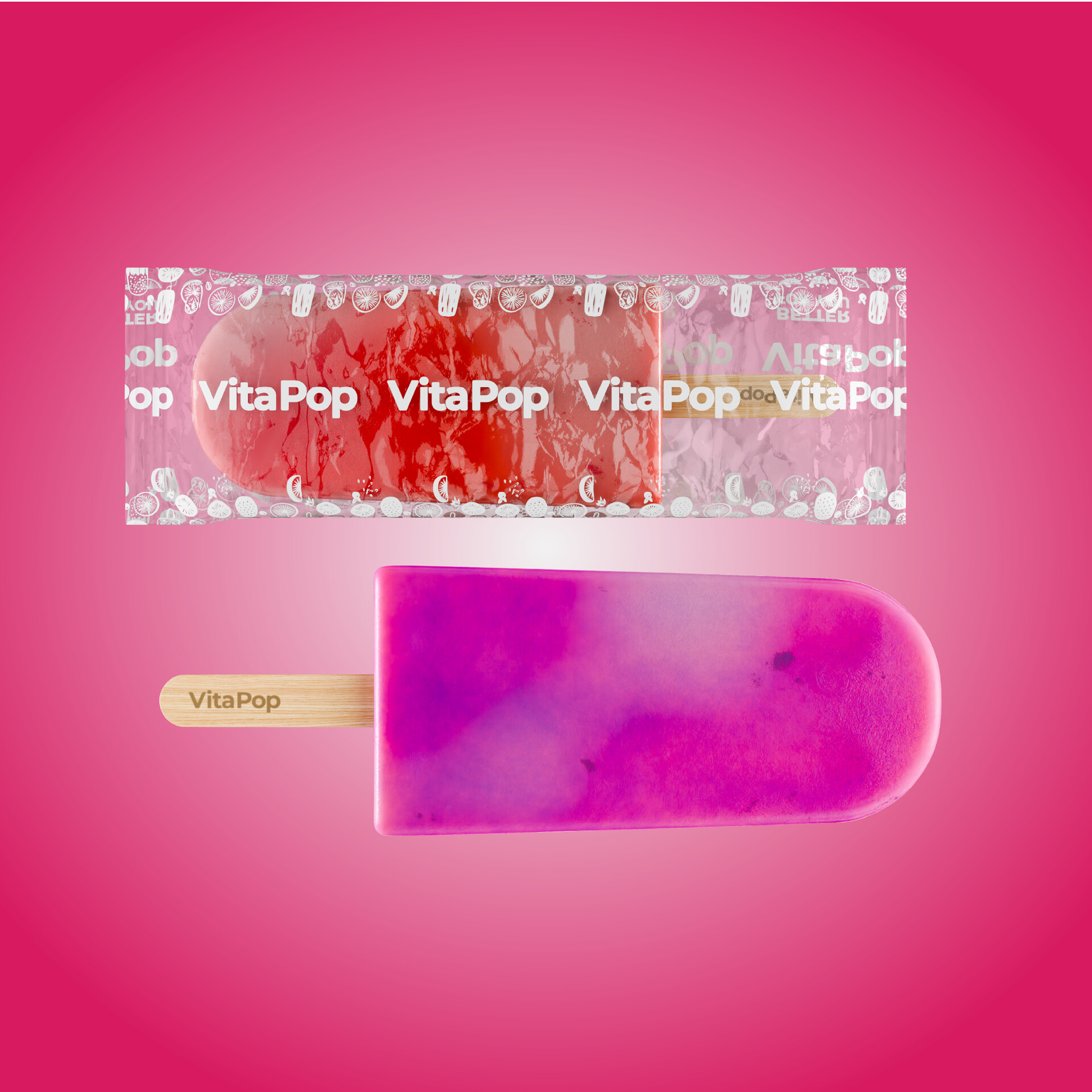 ArtStation - 3D popsicle, Branding & Packaging Design