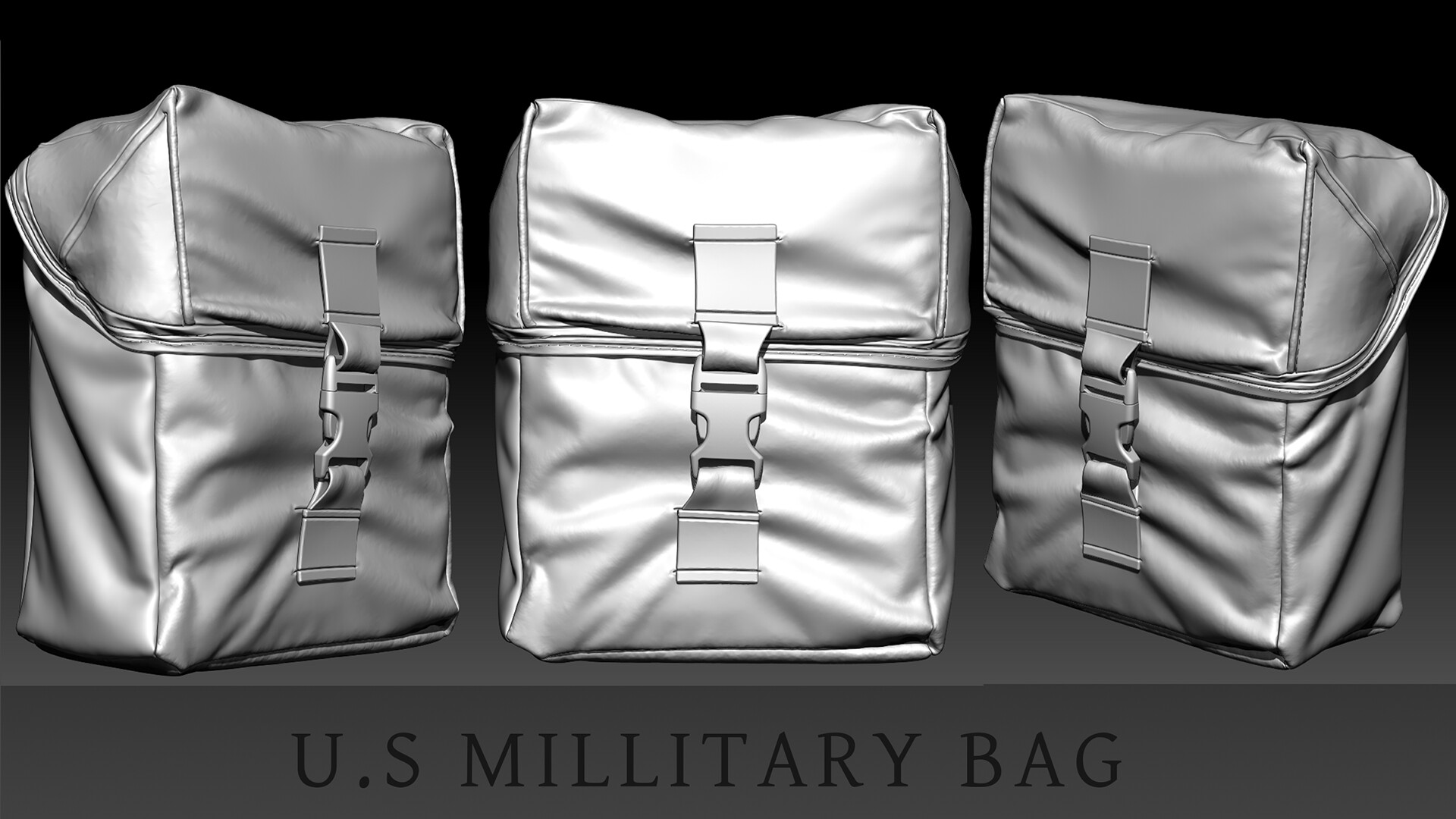 ArtStation - Us Military Bag High Poly