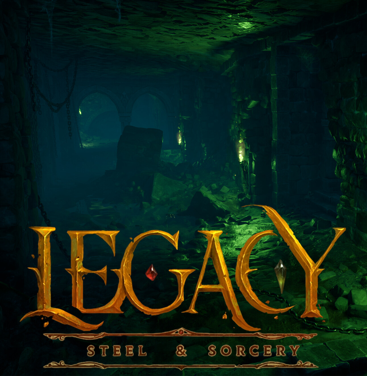 ArtStation - Legacy : Steel and Sorcery - Crypt Lower Floors Level Art