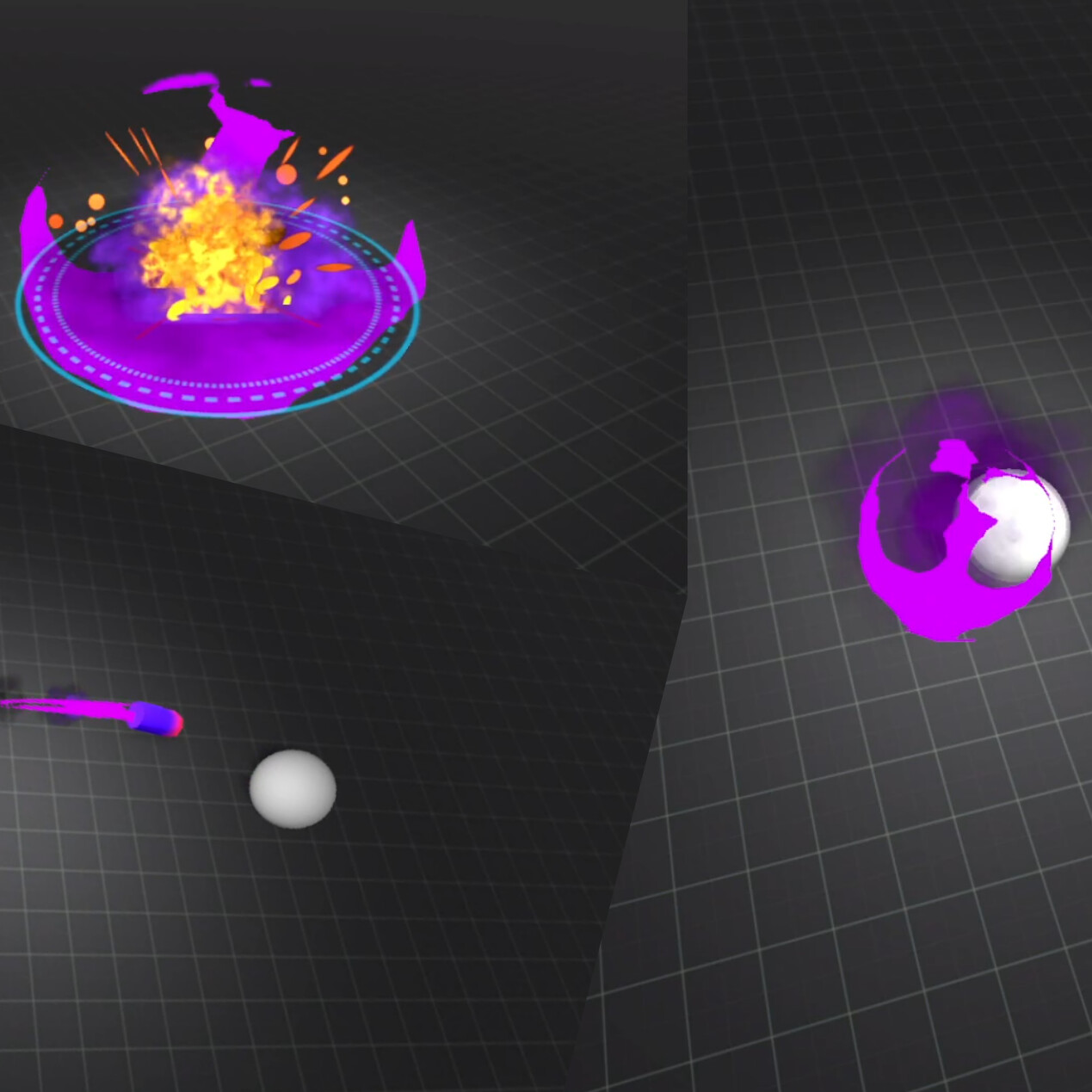 ArtStation - Godot VFX - Purple Grenade Launcher Abilities