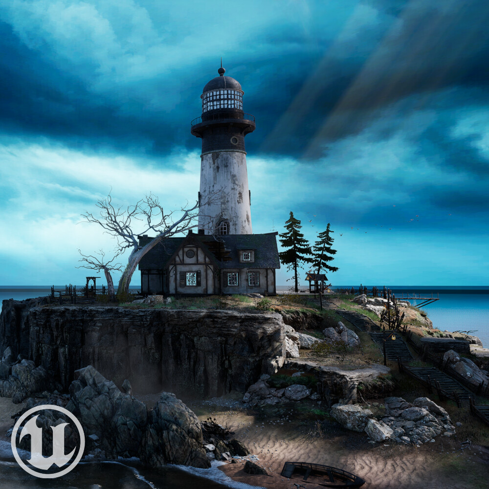 ArtStation - Solitude at the Lighthouse