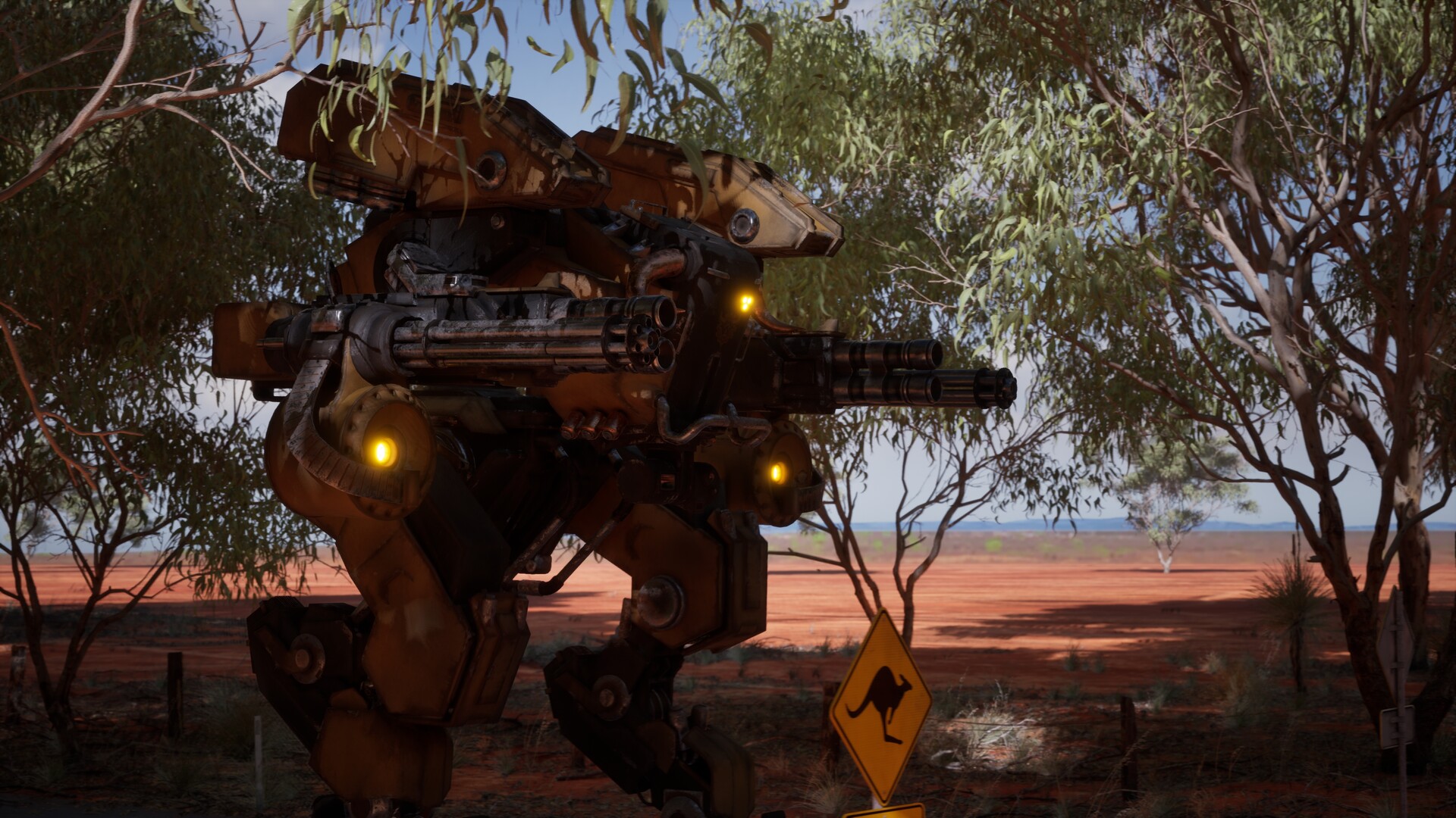 ArtStation - Cinematic Mech Walk & Fire – Real-Time Render in Unreal ...