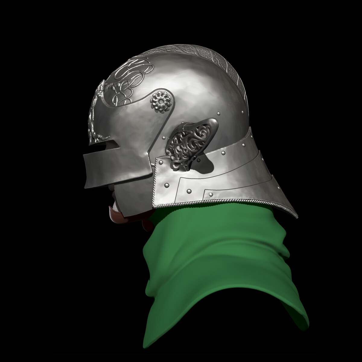 ArtStation - WIP – Elven Mage Slayer Helmet