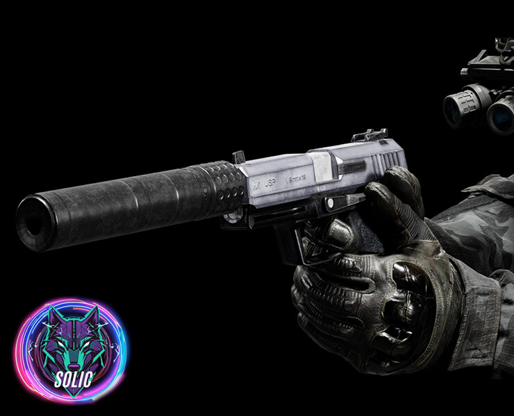 ArtStation - Suprresed USP Hard-Surface Model