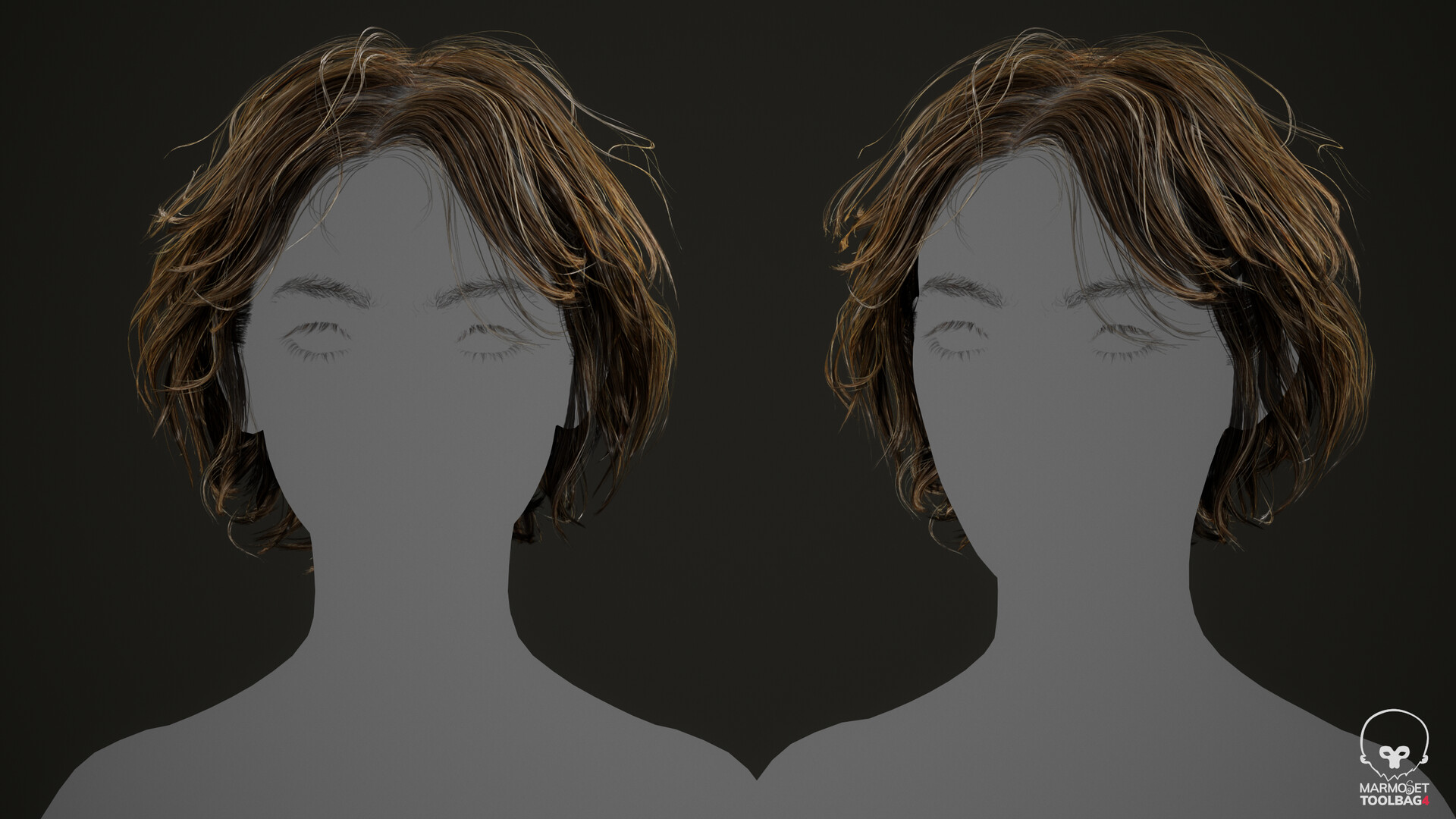 ArtStation - Real-time Scruffy Hair