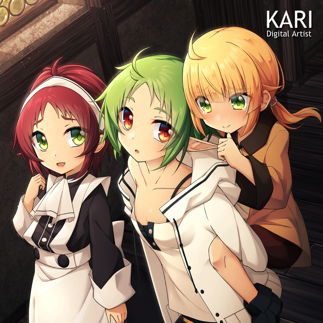 ArtStation - Daily life of Sylphy, Aisha and Norn (Version 2 Retouch)