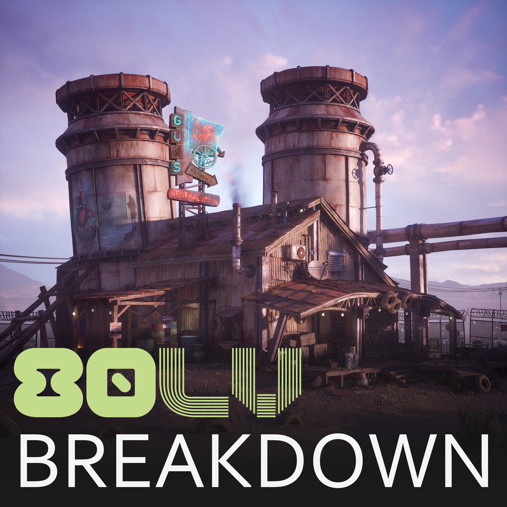 ArtStation - The Rusty Stop - Breakdown 80 Level