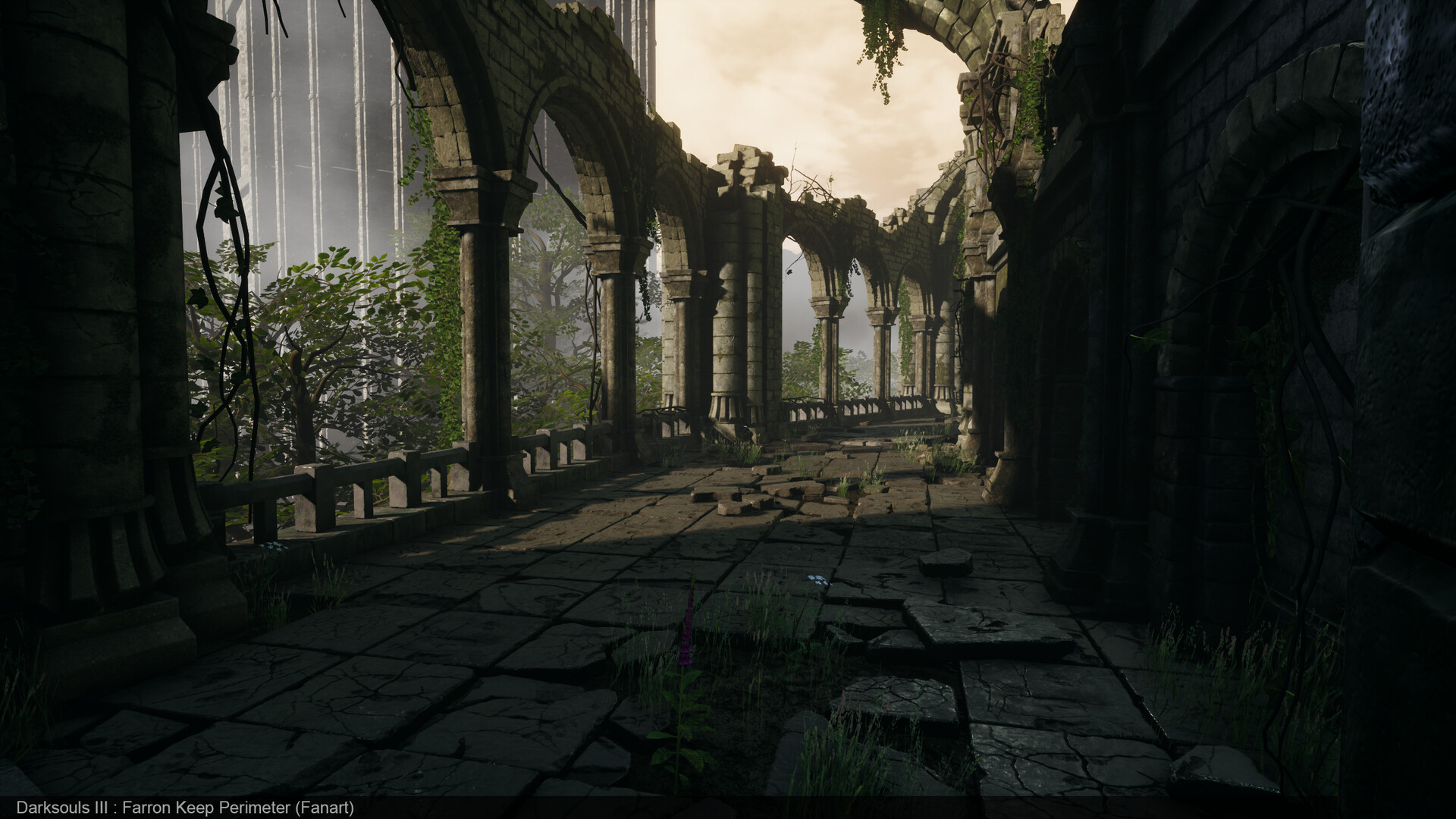 ArtStation - Dark Souls 3 Farron Keep Perimeter (Fanart)