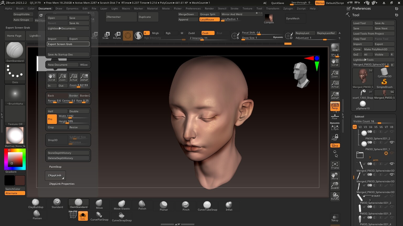 ArtStation - Anatomy Study Female 3D Sculpt ZBrush