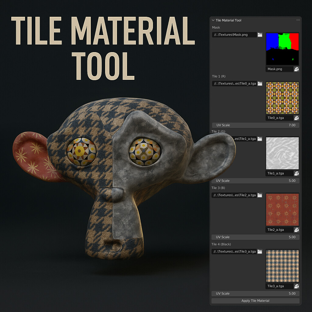ArtStation - Tile Material Tool for Blender
