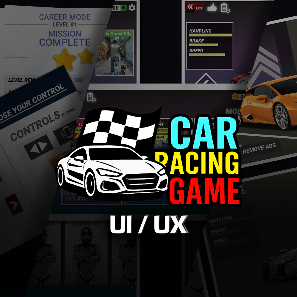 ArtStation - Street Racer X Racing Game Interface & UX Flow