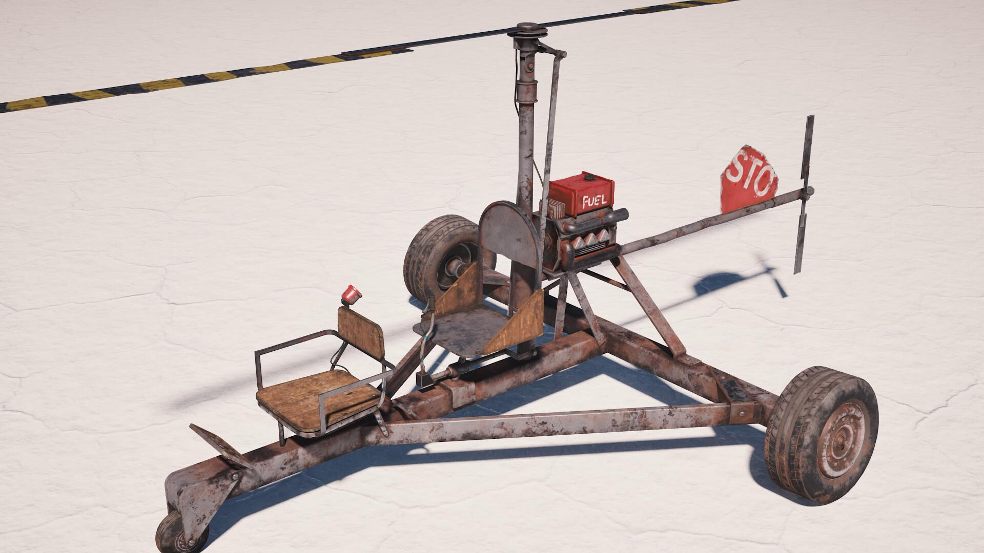 ArtStation - I recreated a minicopter from Rust