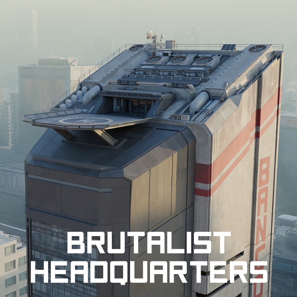 ArtStation - Brutalist Headquarters