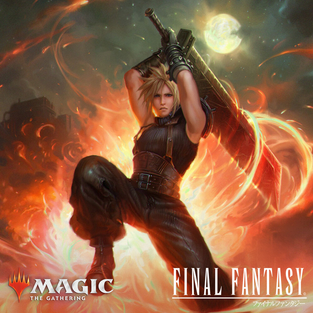 ArtStation - MTG x FINAL FANTASY - Cloud, Ex-SOLDIER