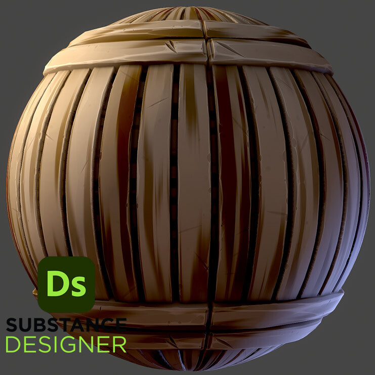 ArtStation - Stylized Wood Boards - Substance 3D Designer