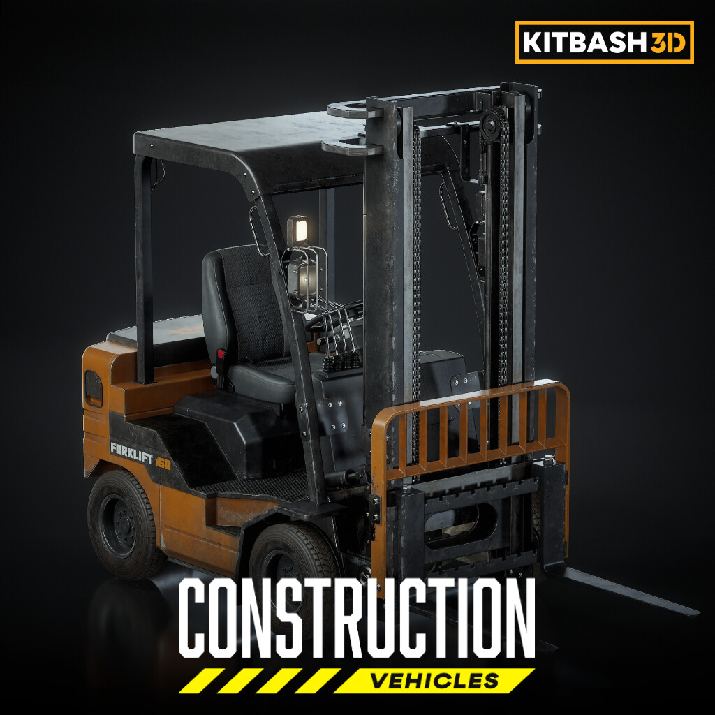 ArtStation - KITBASH3D - CONSTRUCTION VEHICLES