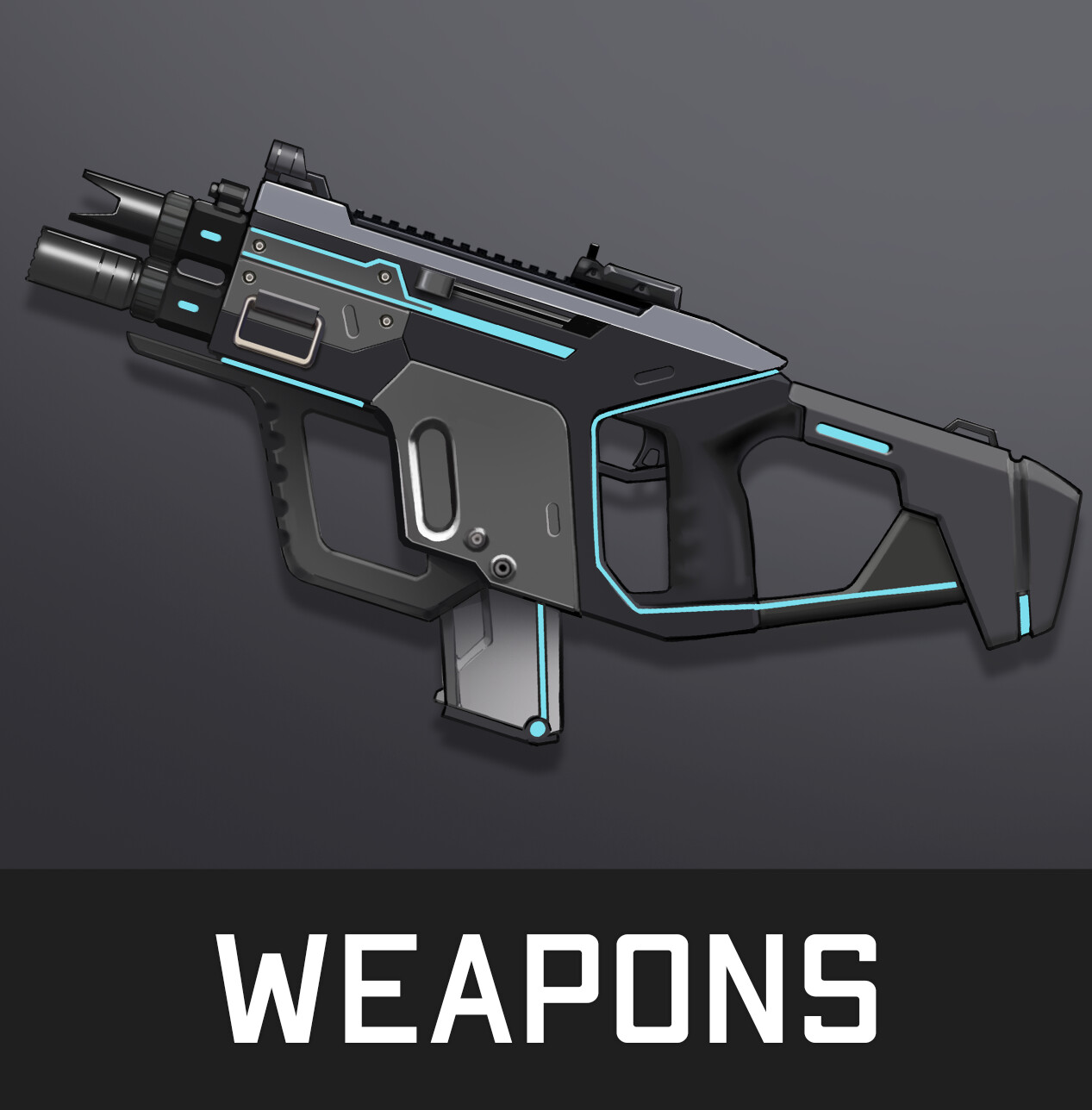 ArtStation - Weapons concepts - SMG, Assault, Sniper