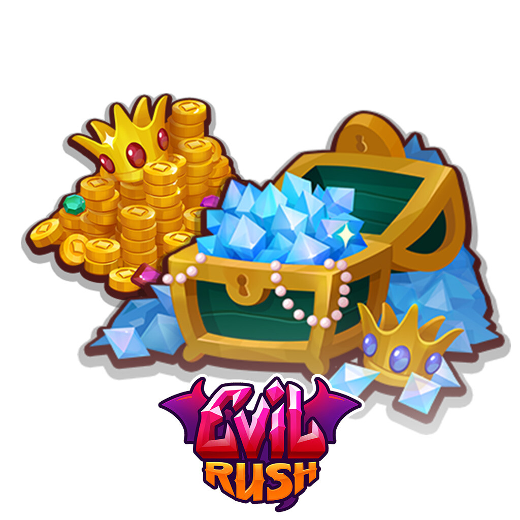ArtStation - Icons, Ability cards and Currencies for Evil Rush