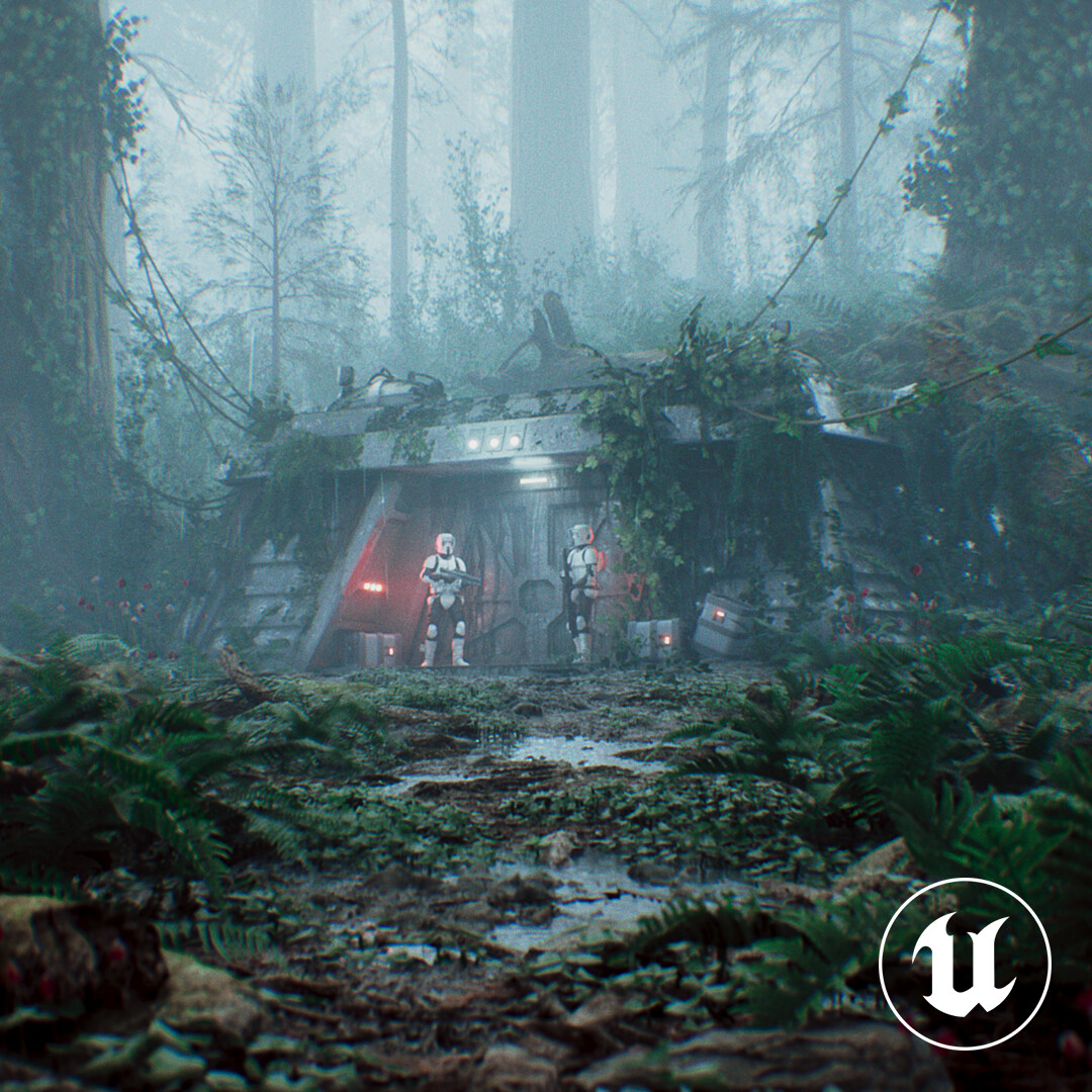 ArtStation - Star Wars Endor Bunker Scene