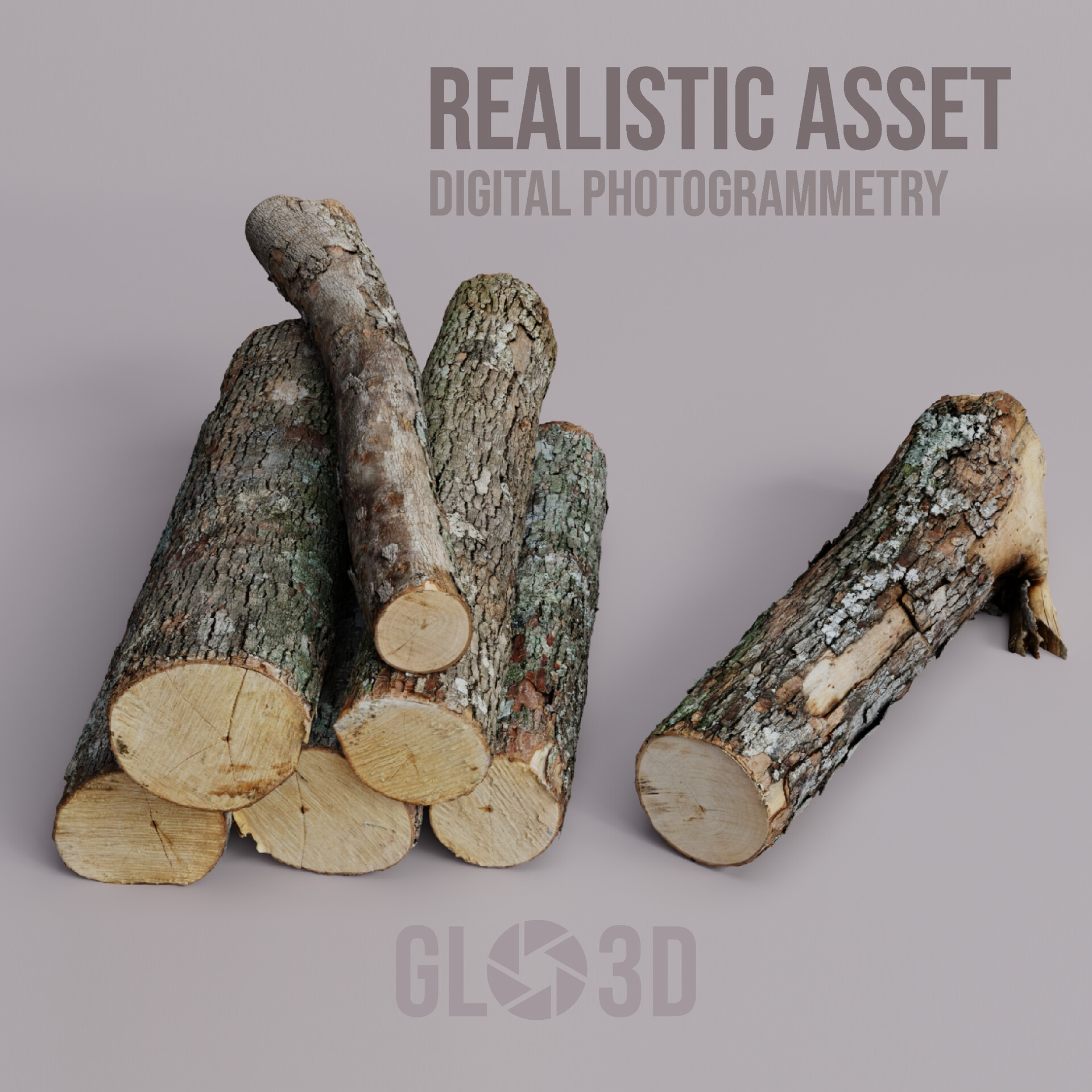 ArtStation - Realistic Wood Logs Pack | digital photogrammetry