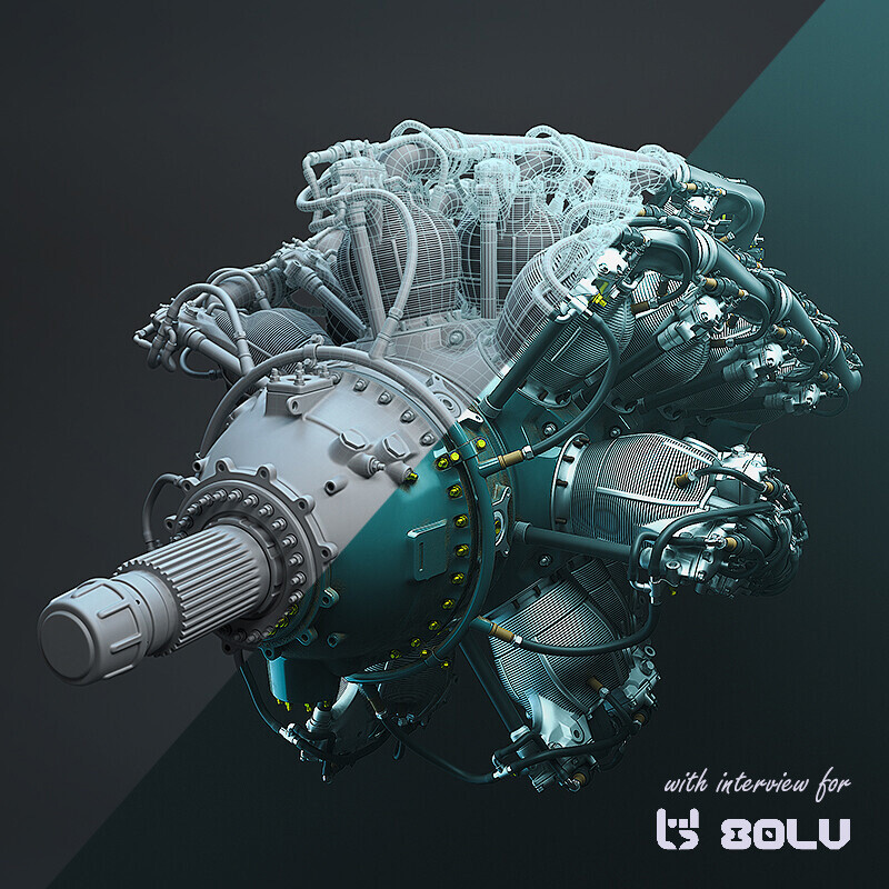 ArtStation - Aircraft Engine