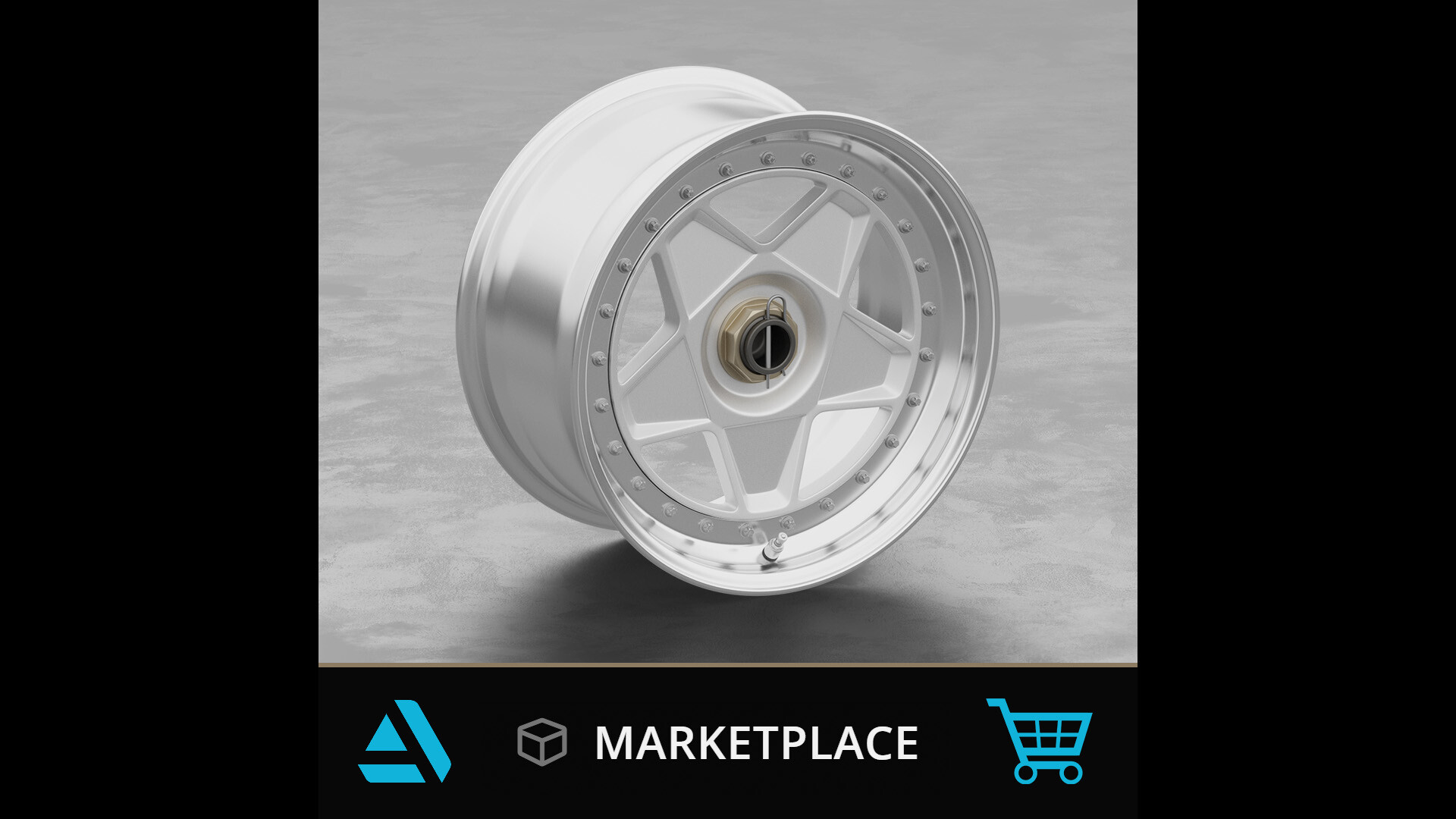 ArtStation - Speedline SL364 F40 Rim/Wheel 3D Model