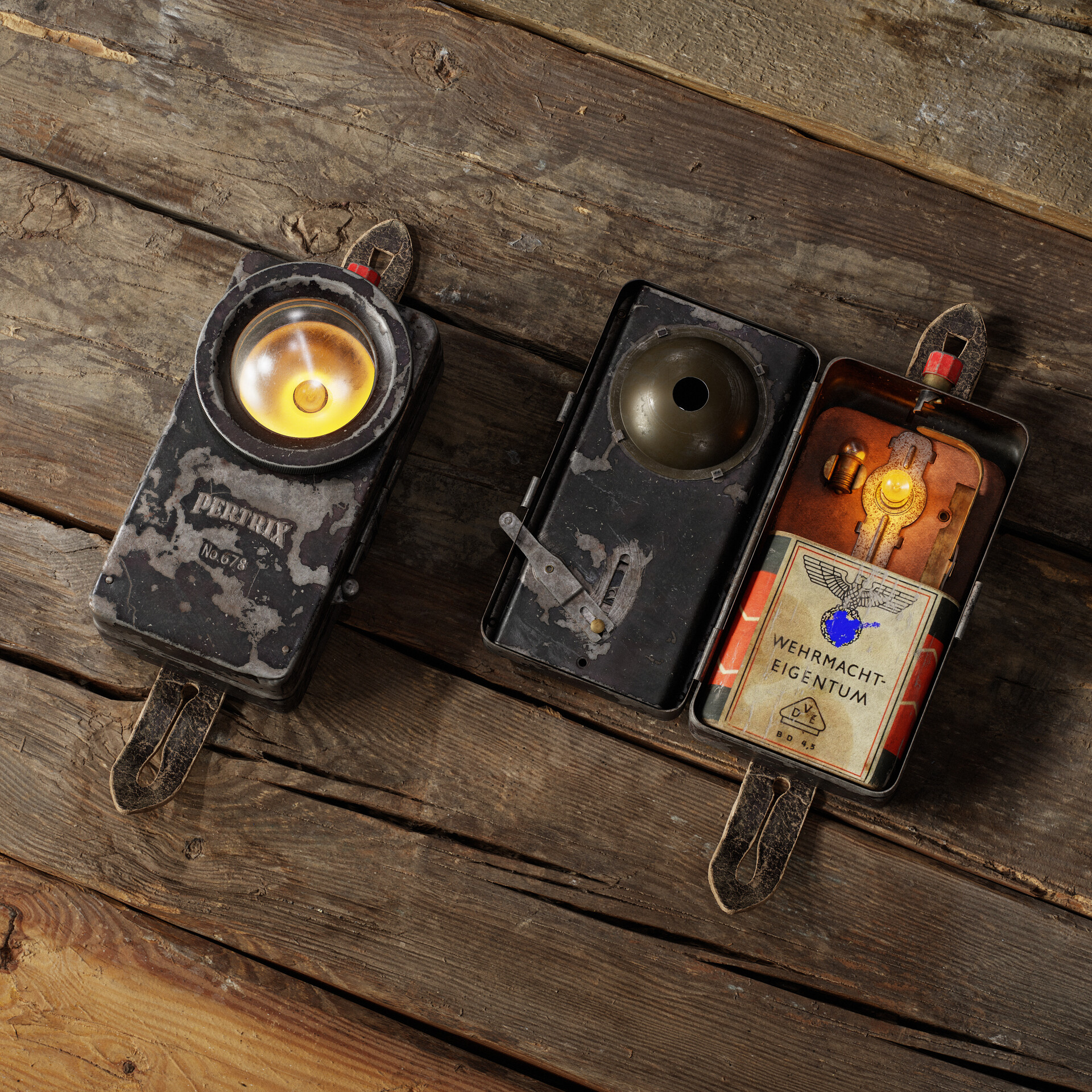 ArtStation - WW2 Vintage Military German Army Flashlight