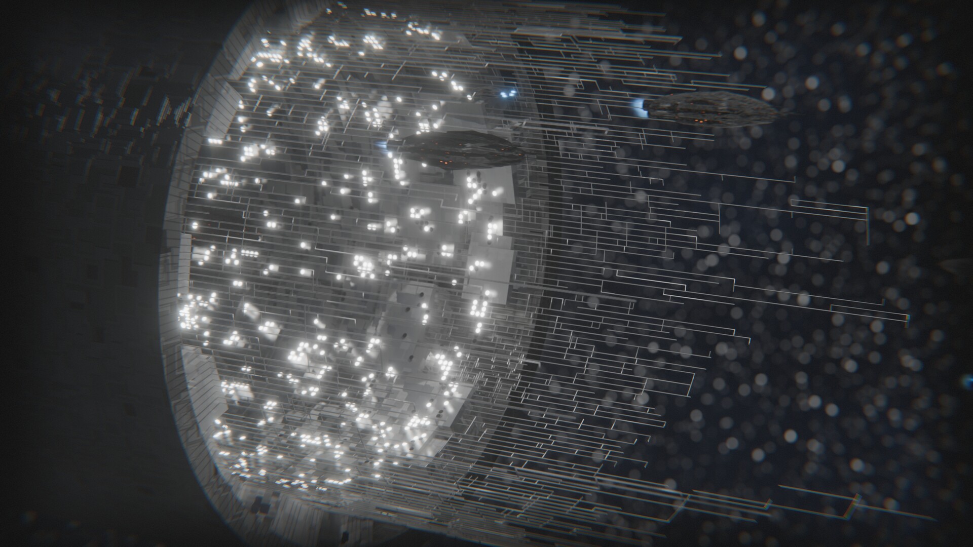 Ben Luke Parsons - Large Sci-Fi Docking Environment-Blender Practise