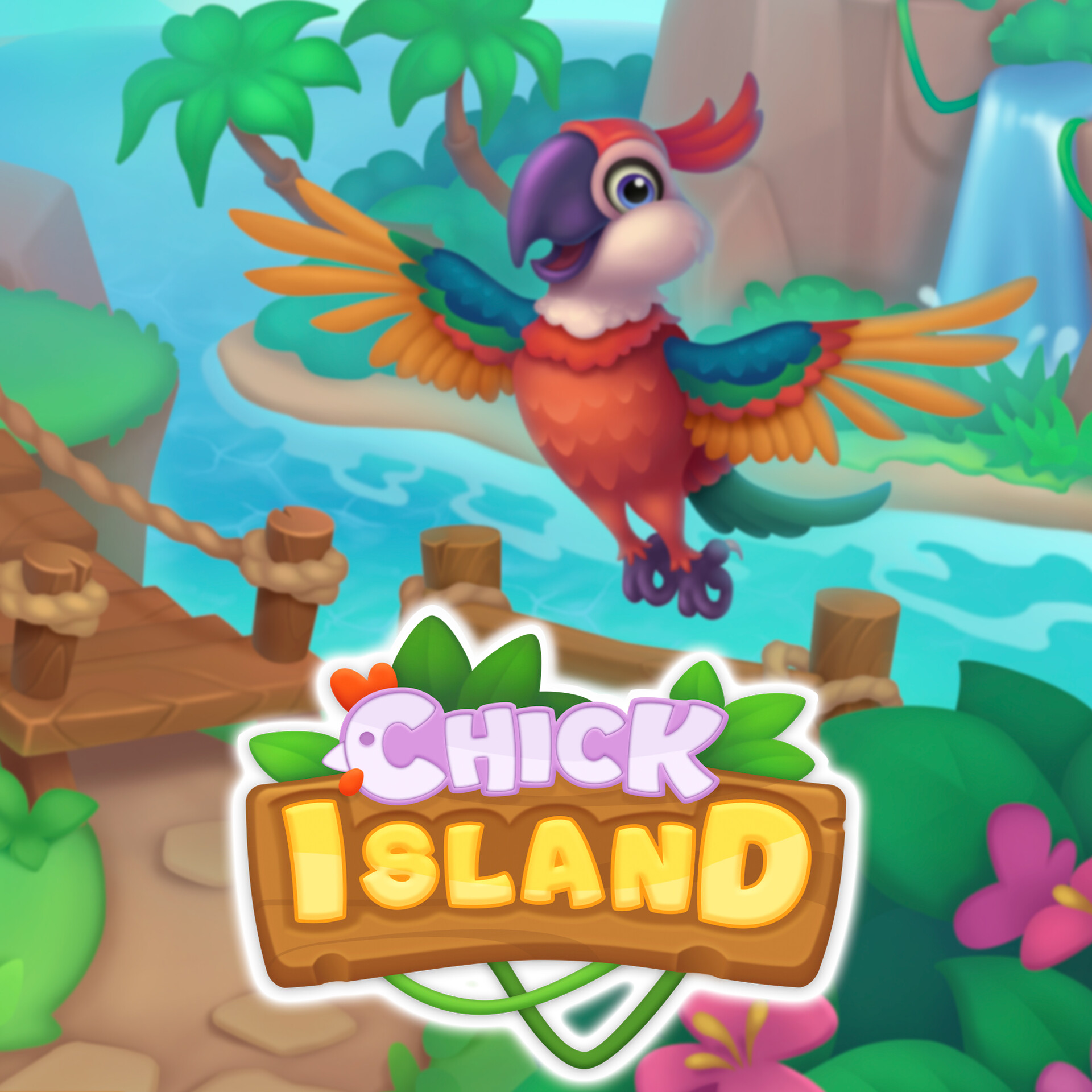 ArtStation - Chick island. Illustration.