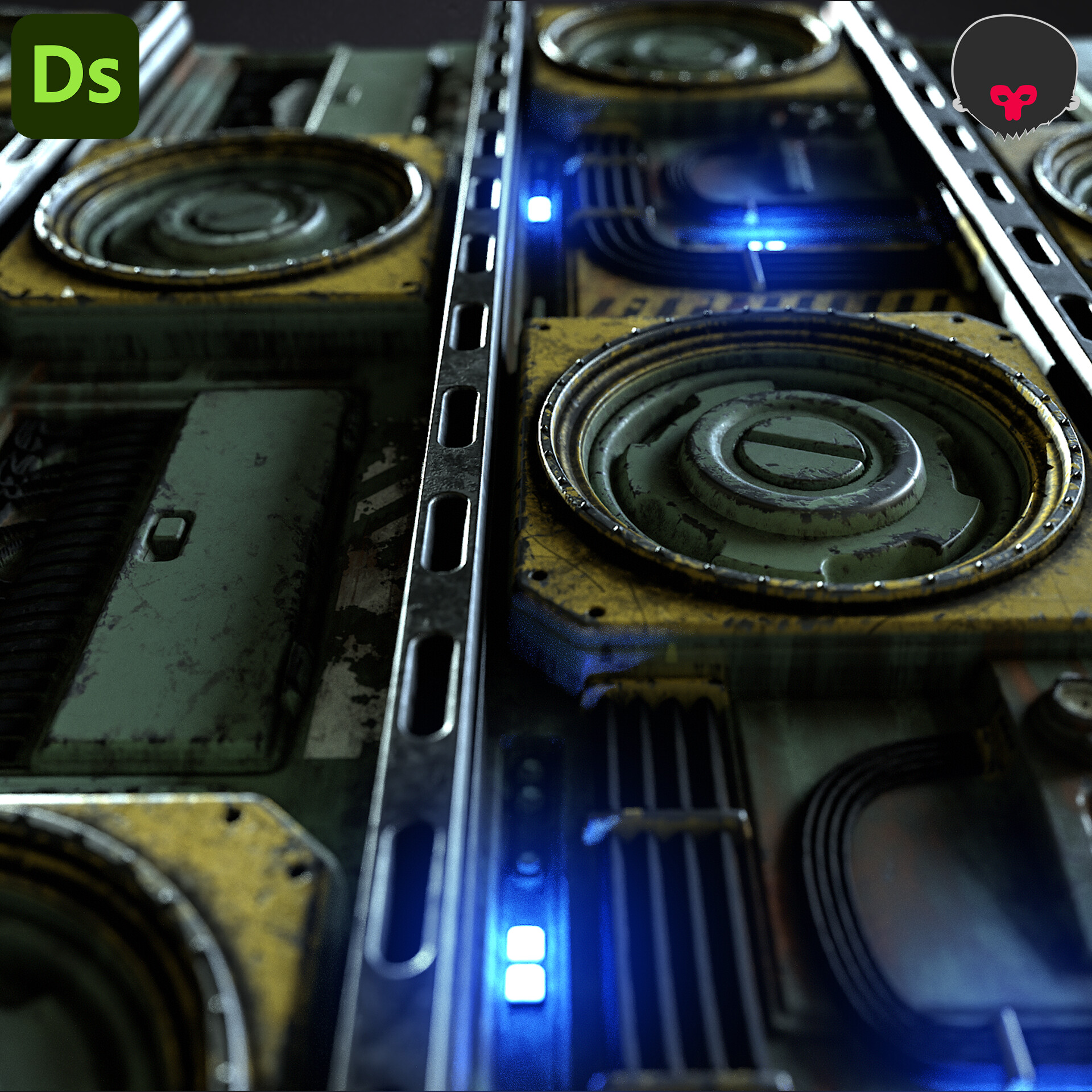 ArtStation - electrical wall