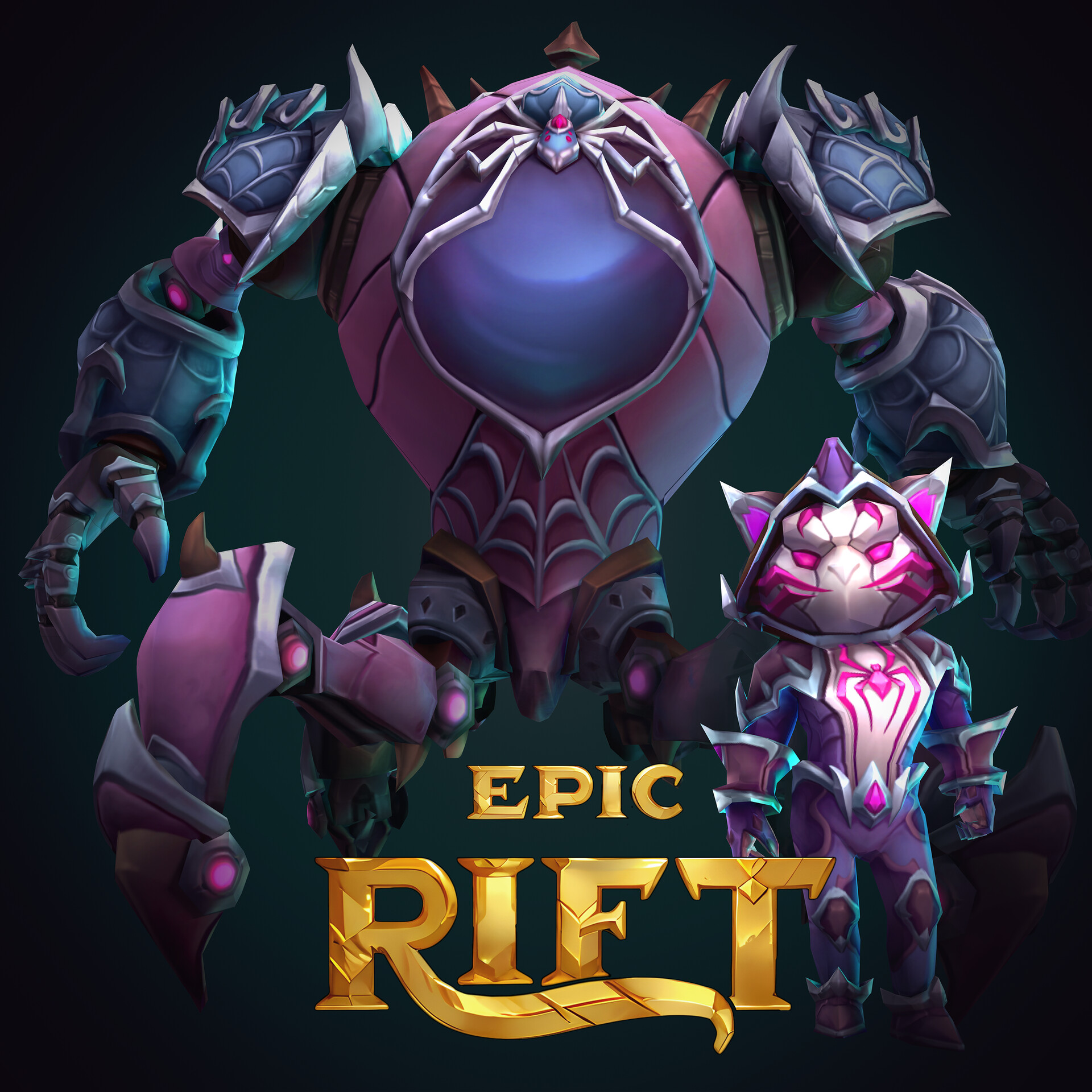 ArtStation - Red Panda – Spider Mech Skin