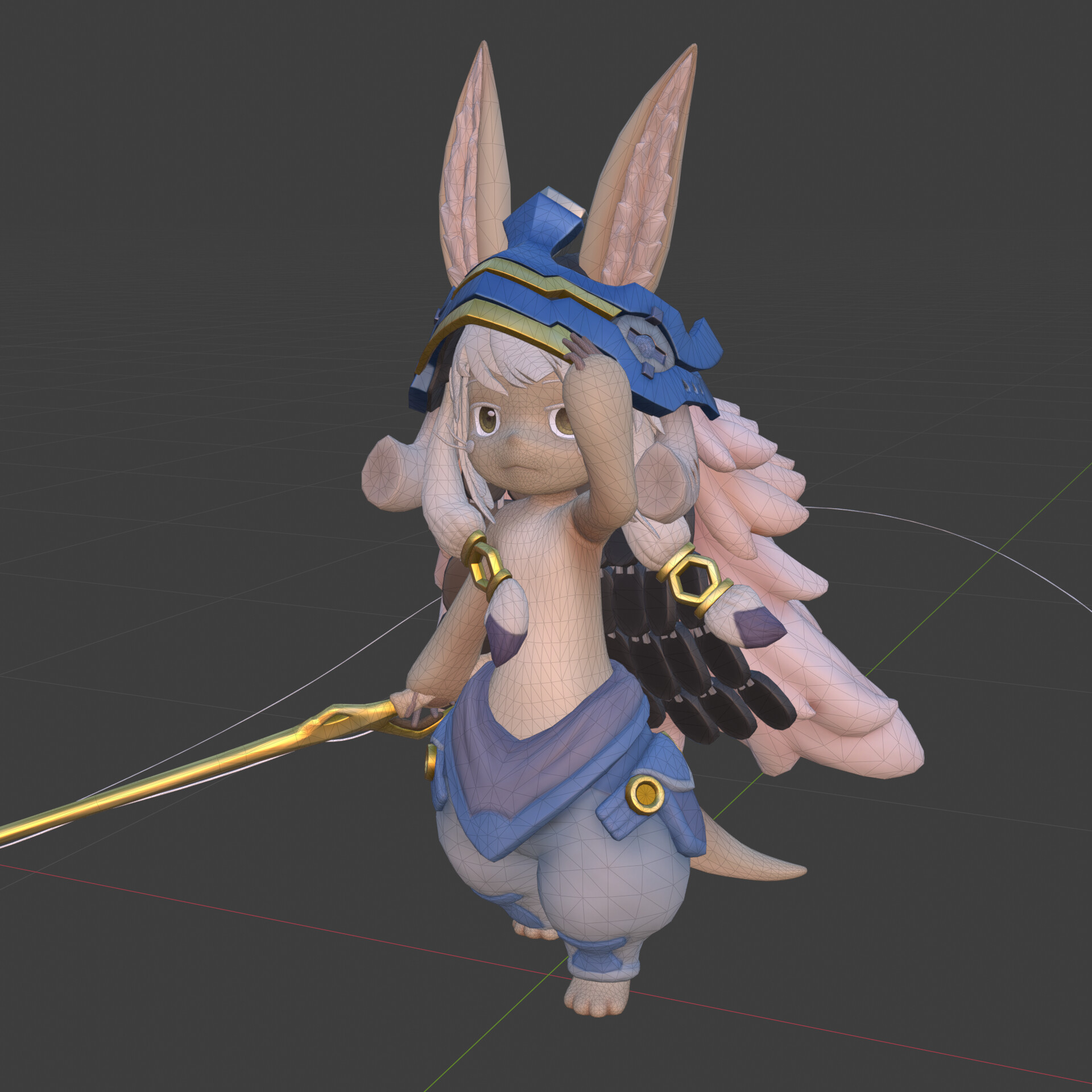 ArtStation - 2 of 2 - Nanachi - Made in Abyss - Game Ready VRChat avatar