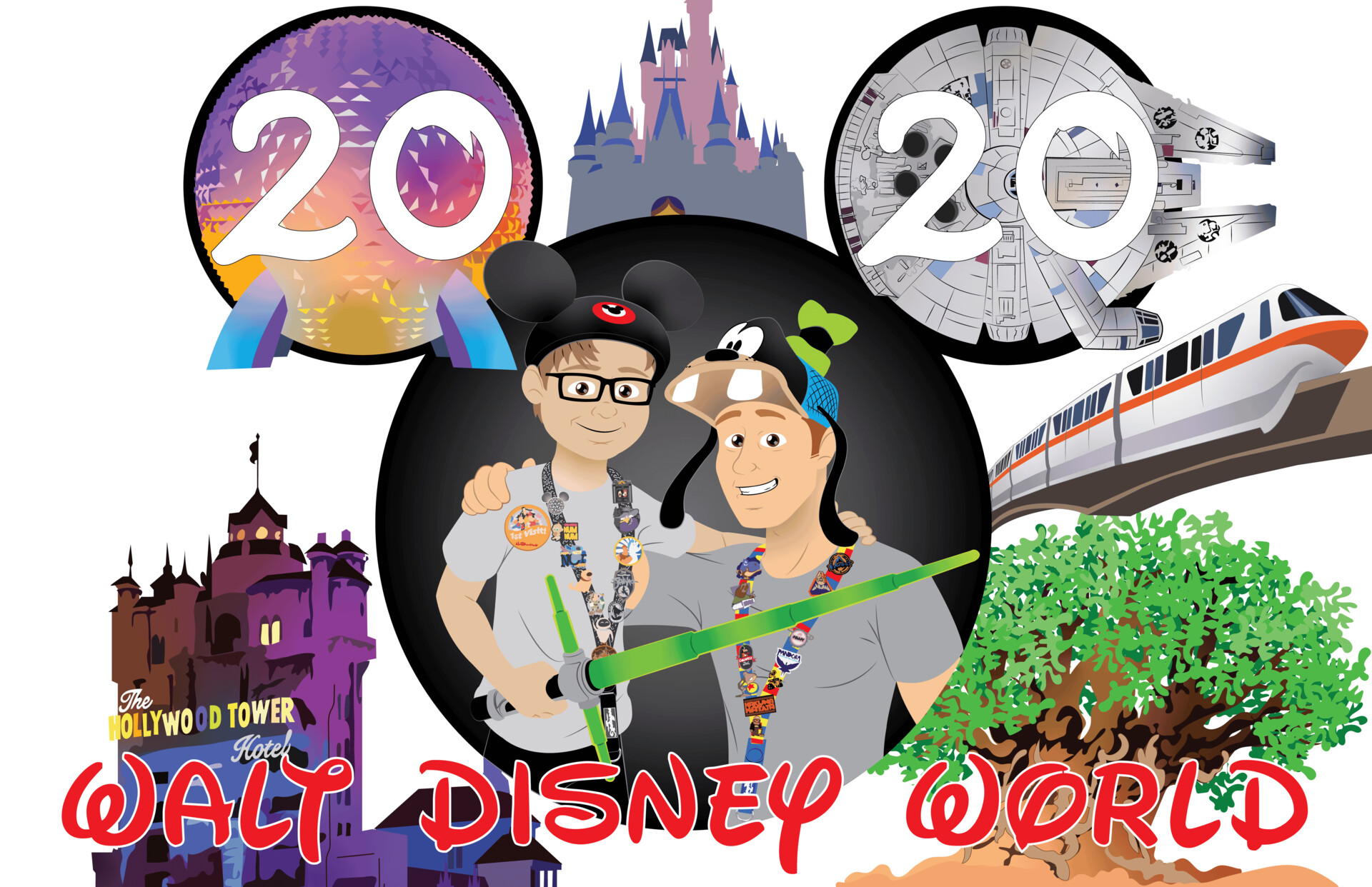 ArtStation - Blake & Broly (Father & Son) at Disney World 2020