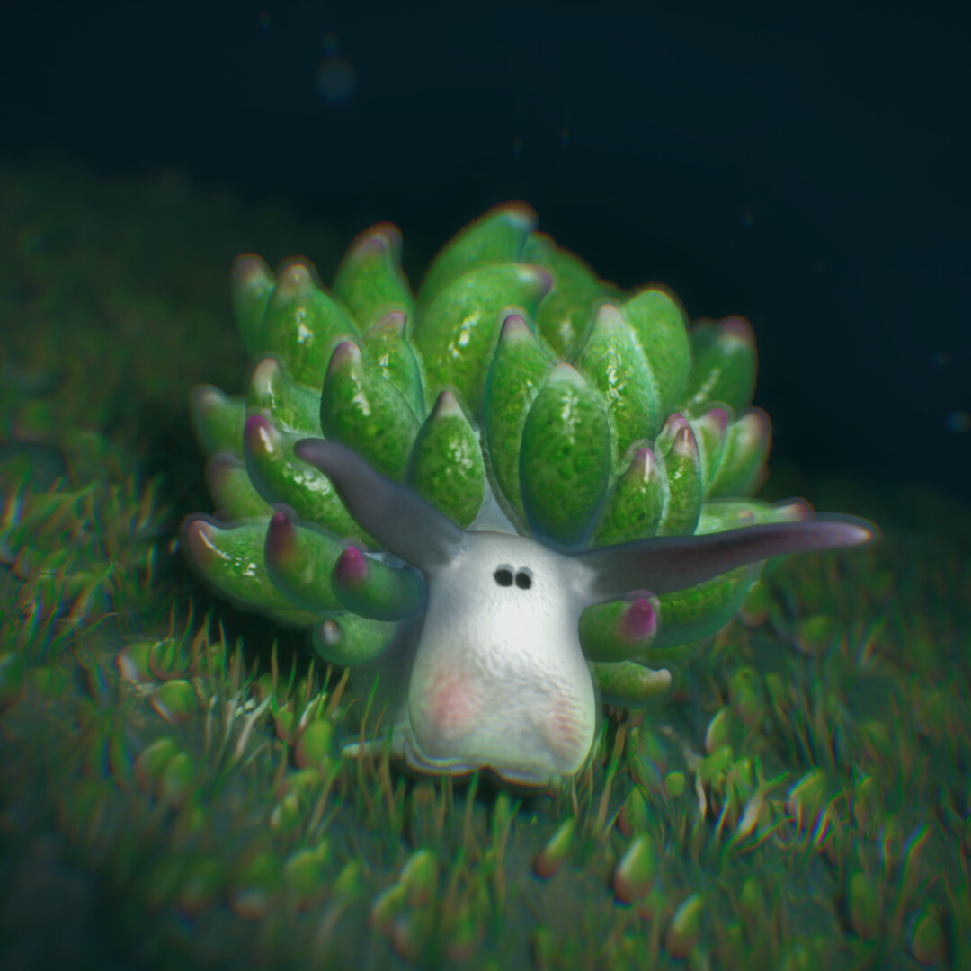 ArtStation - Costasiella Kuroshimae the "leaf sheep" sea slug
