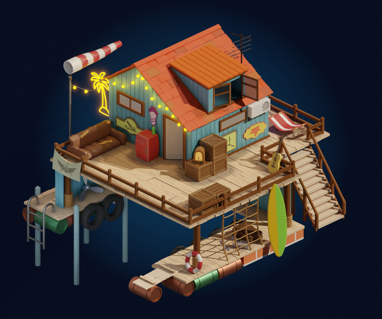 ArtStation - Pier House