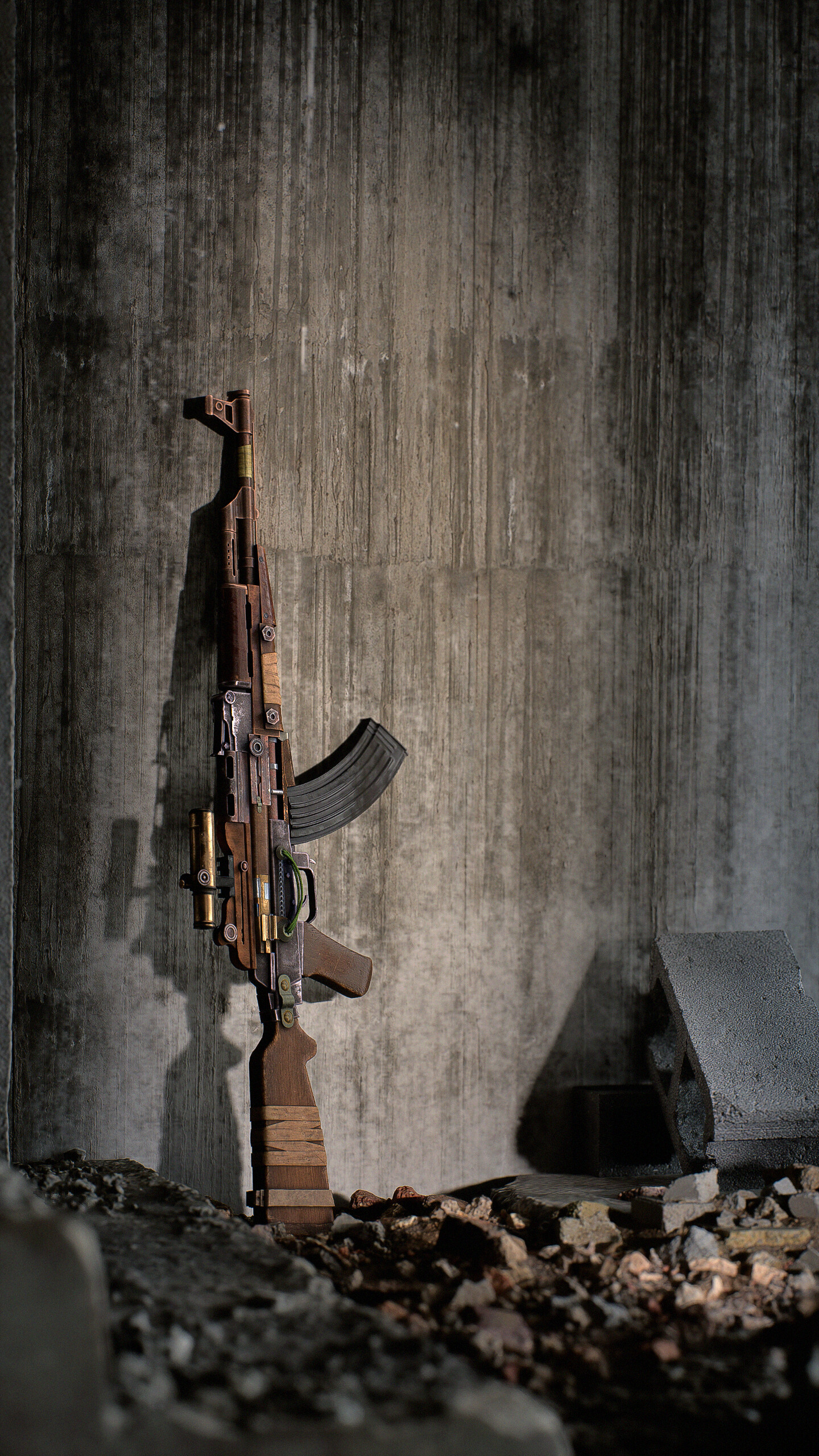 ArtStation - Assault rifle 3d concept Gun.