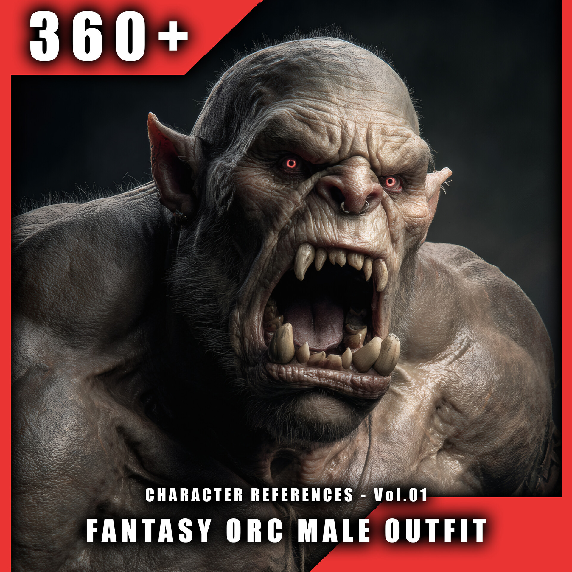 ArtStation - 360+ Fantasy Orc Male Outfit - Character References Vol.01