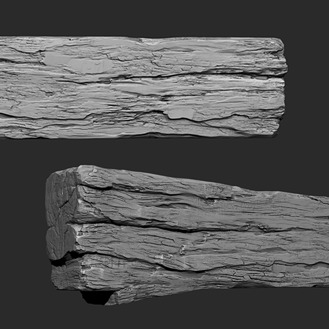 ArtStation - ZBrush Wood Sculpting