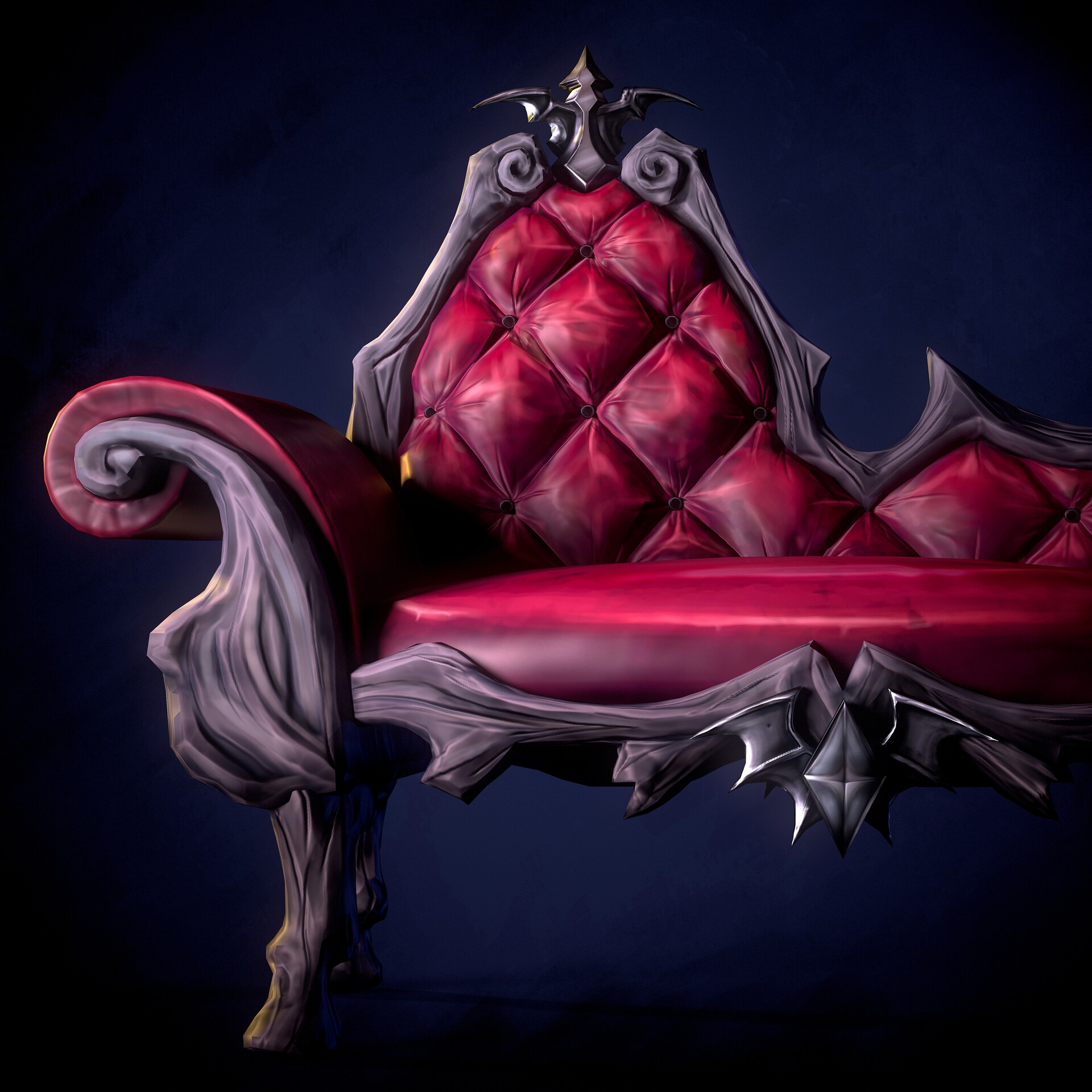 ArtStation - Vampire Couch - Game Asset