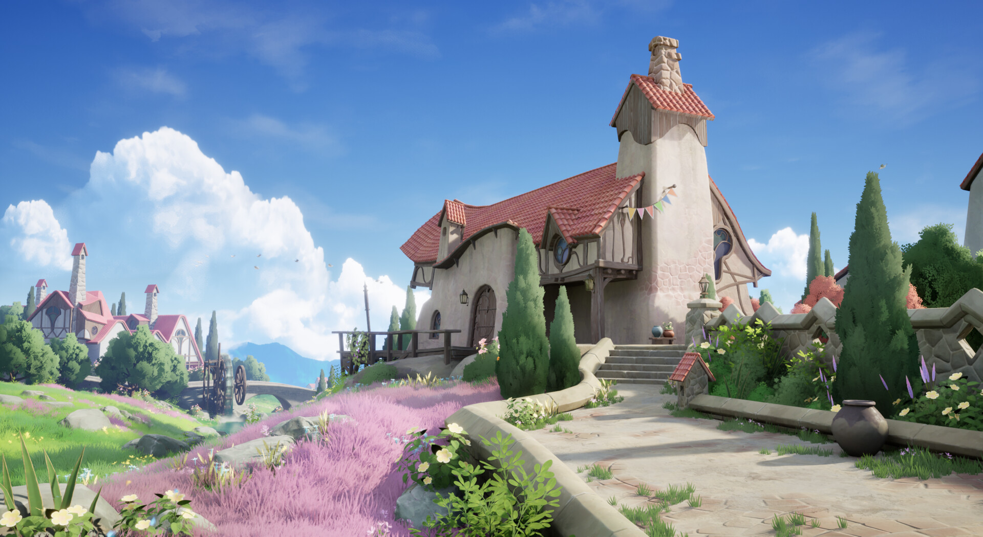 ArtStation - Pink town