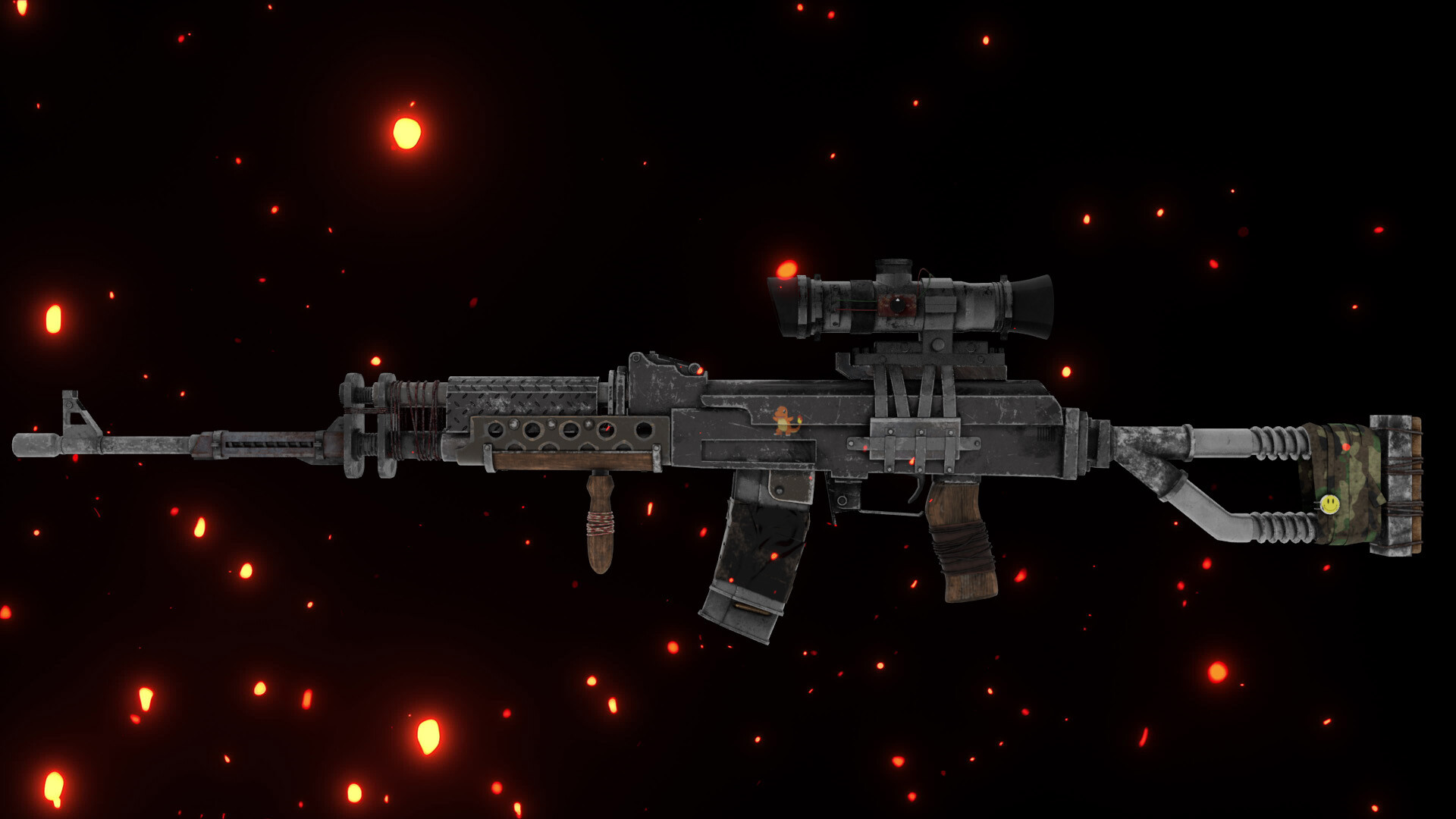 ArtStation - AK-47 Custom Modified Gun Model