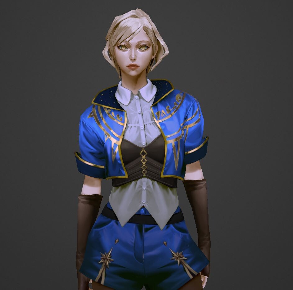 ArtStation - First Hand-Painted 3D Character