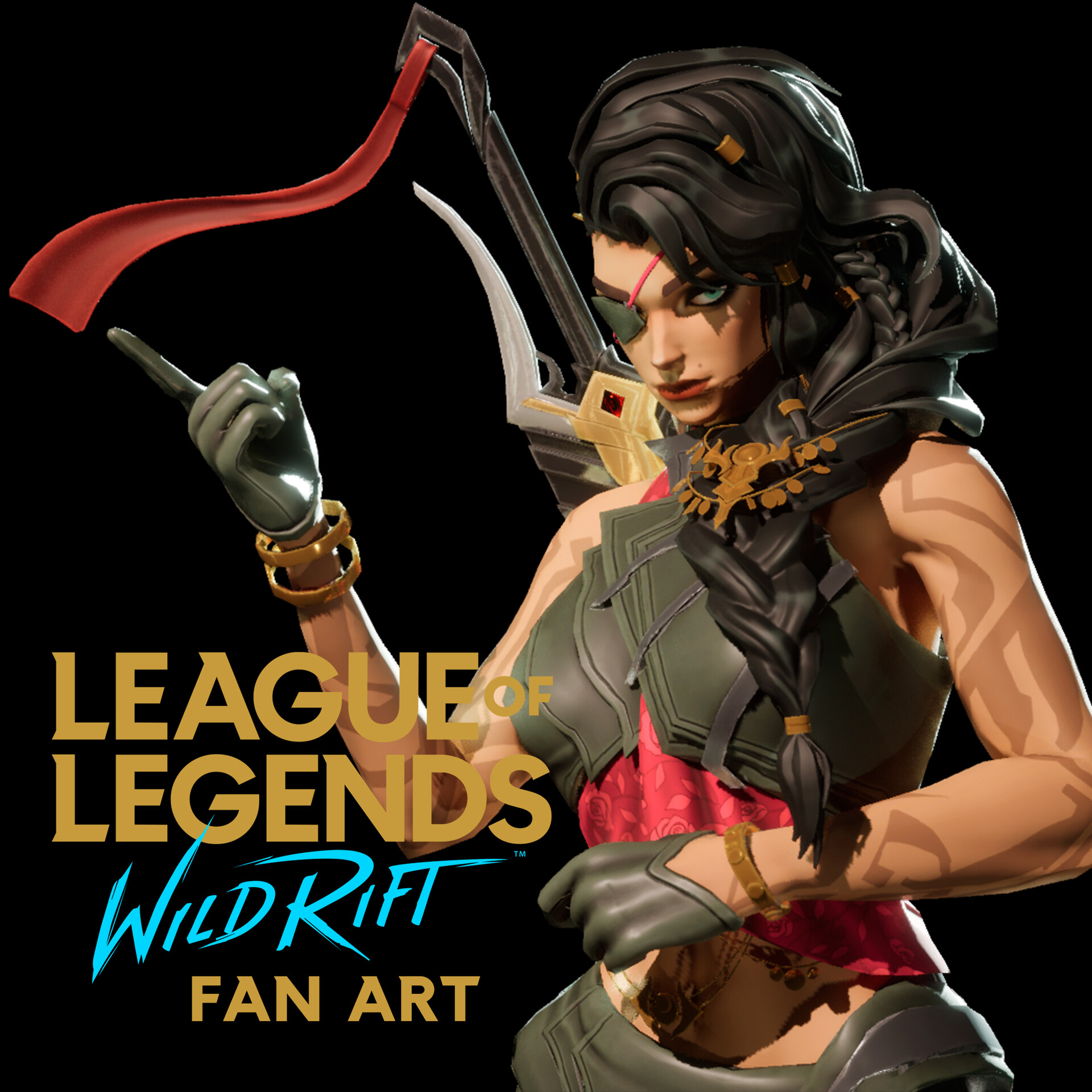 ArtStation - Samira - League of Legends Wild Rift Fan Art