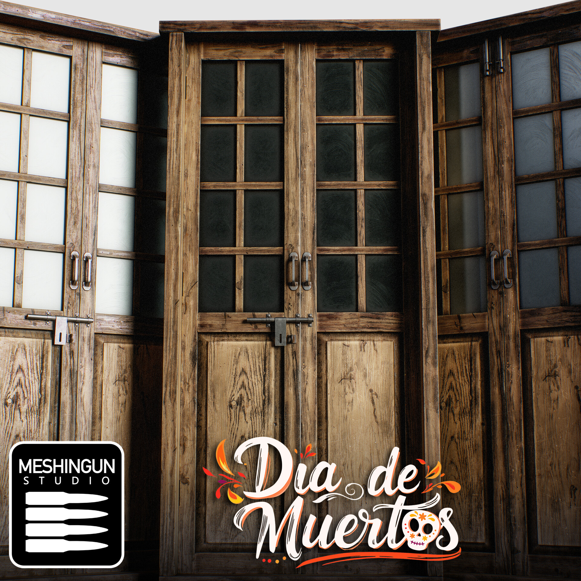 ArtStation - Meshingun | Mexico - Day of the Dead | Environment - Doors