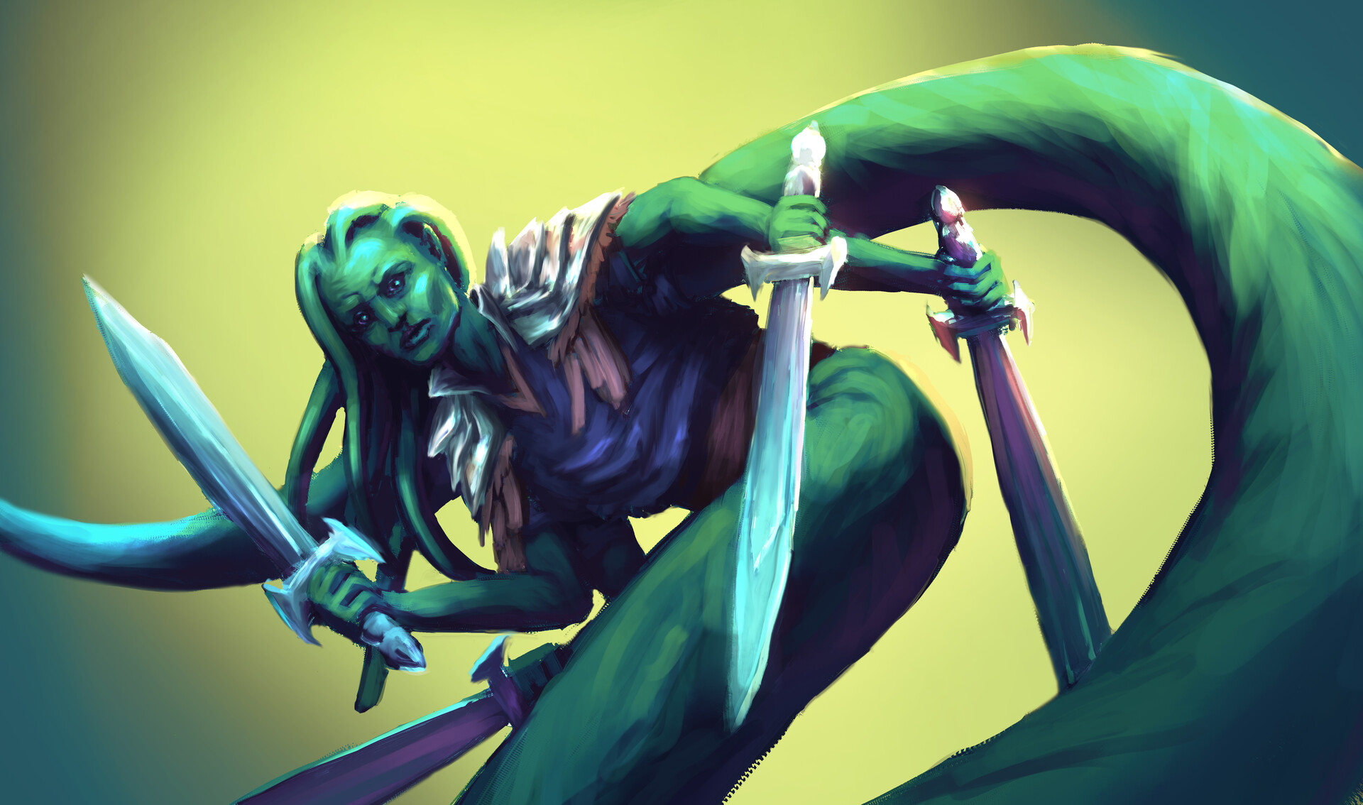 ArtStation - Naga Warrior