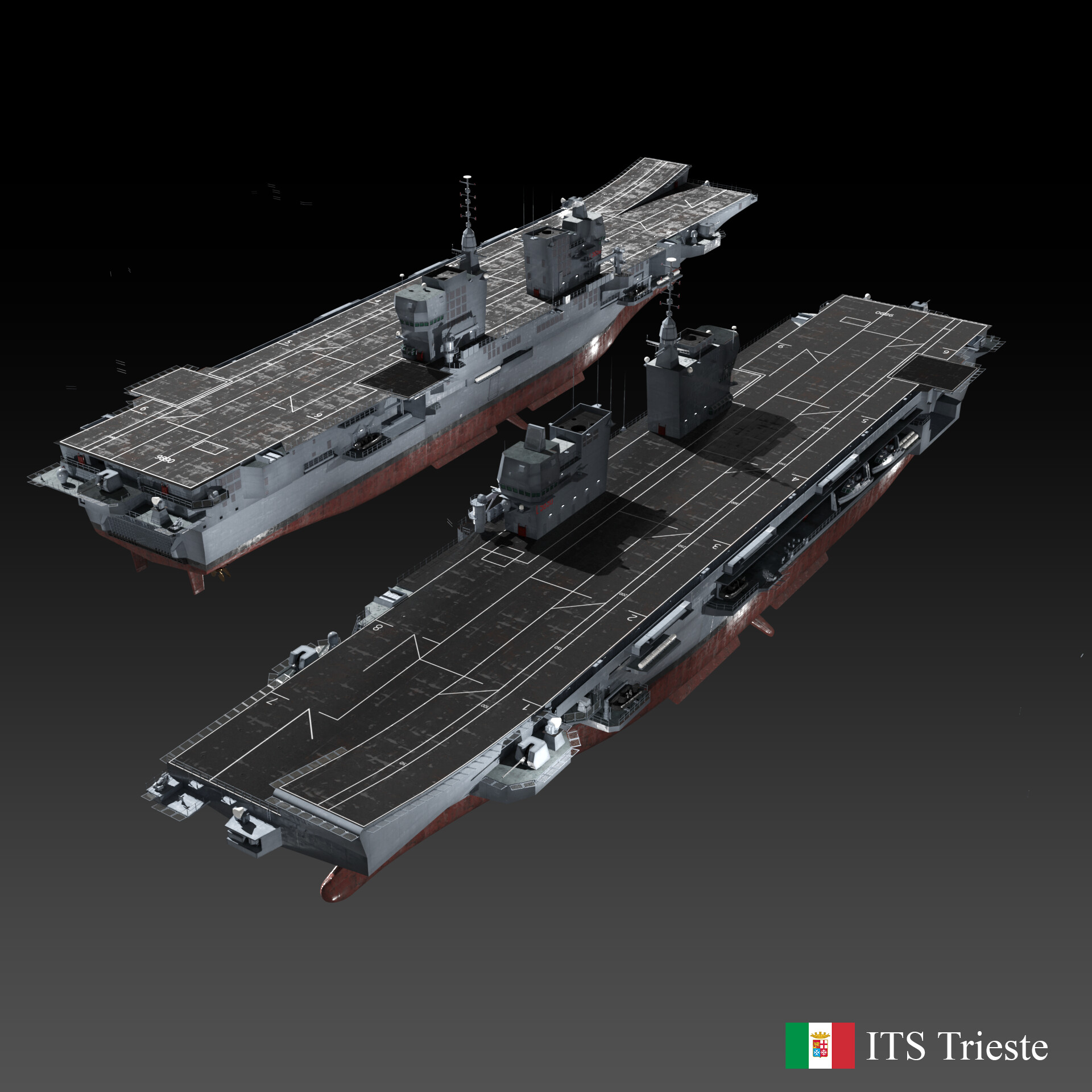 ArtStation - ITS Trieste aircraft carrier
