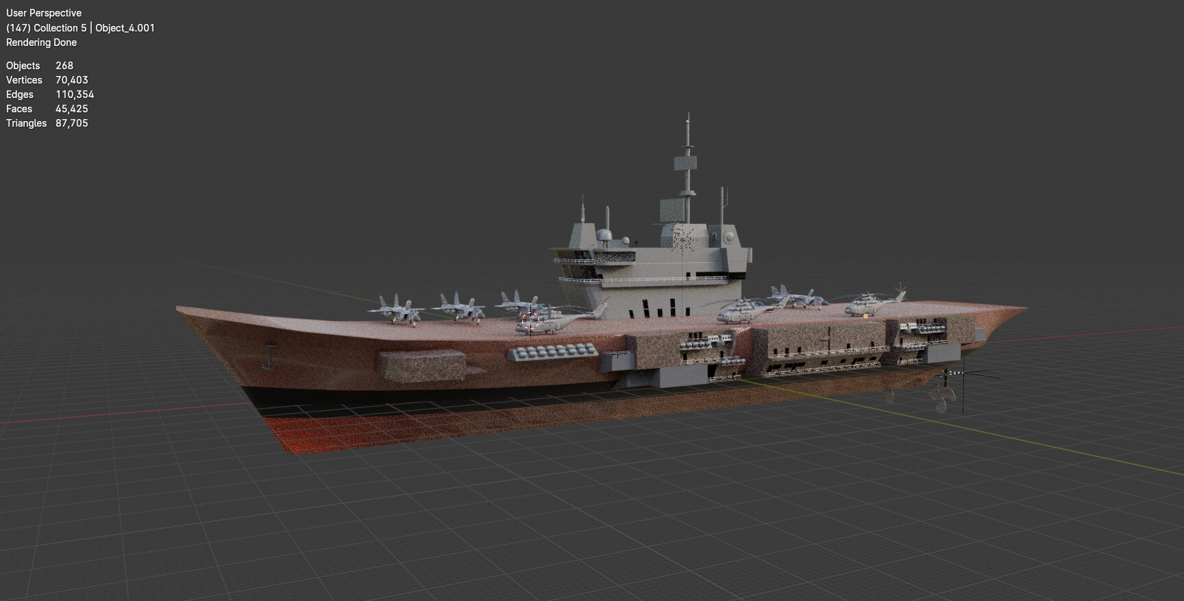 ArtStation - Low Poly INS Vikrant